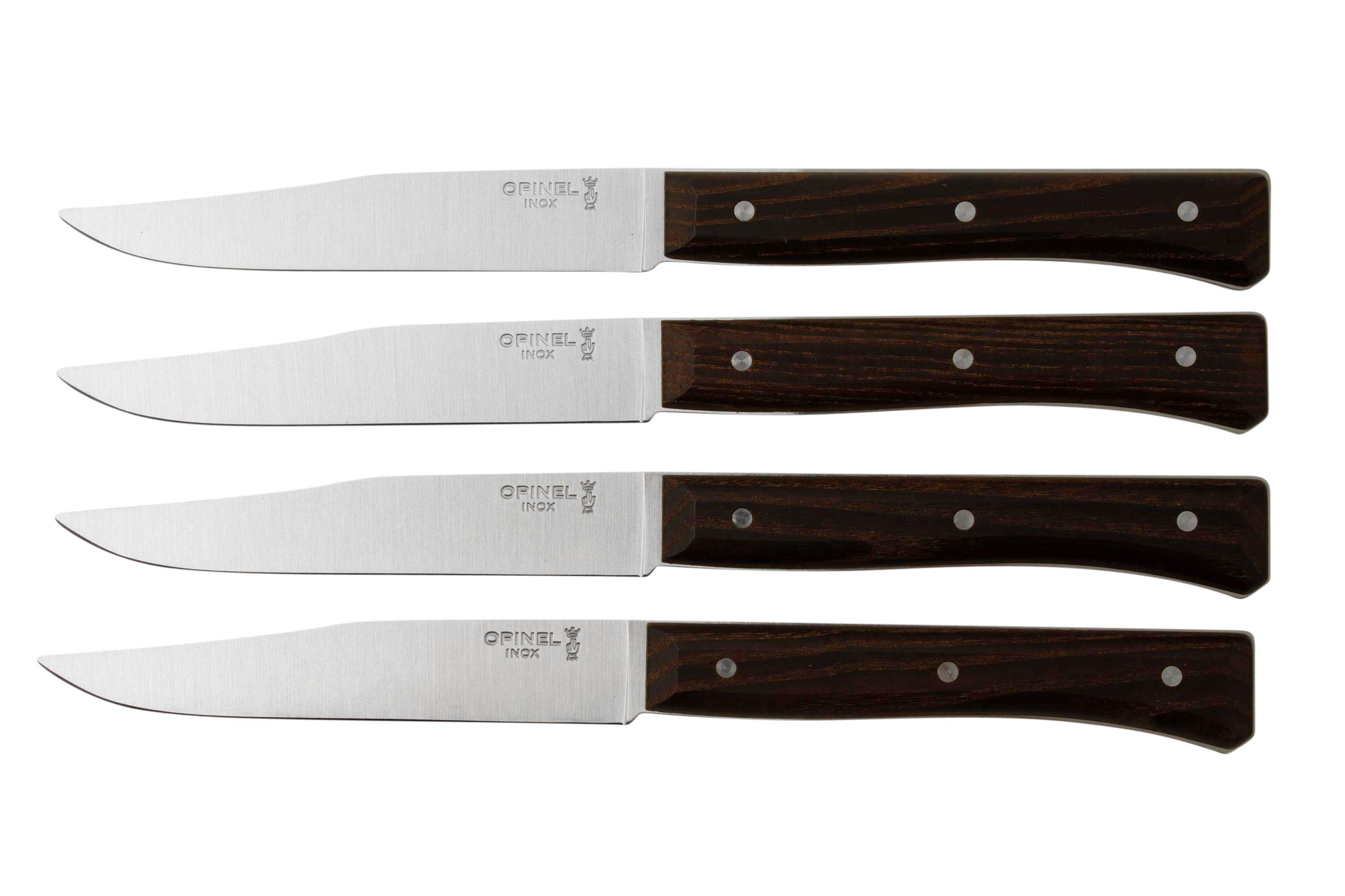 Opinel Facette Dark Ash, table knife set 4 pieces | Advantageously ...