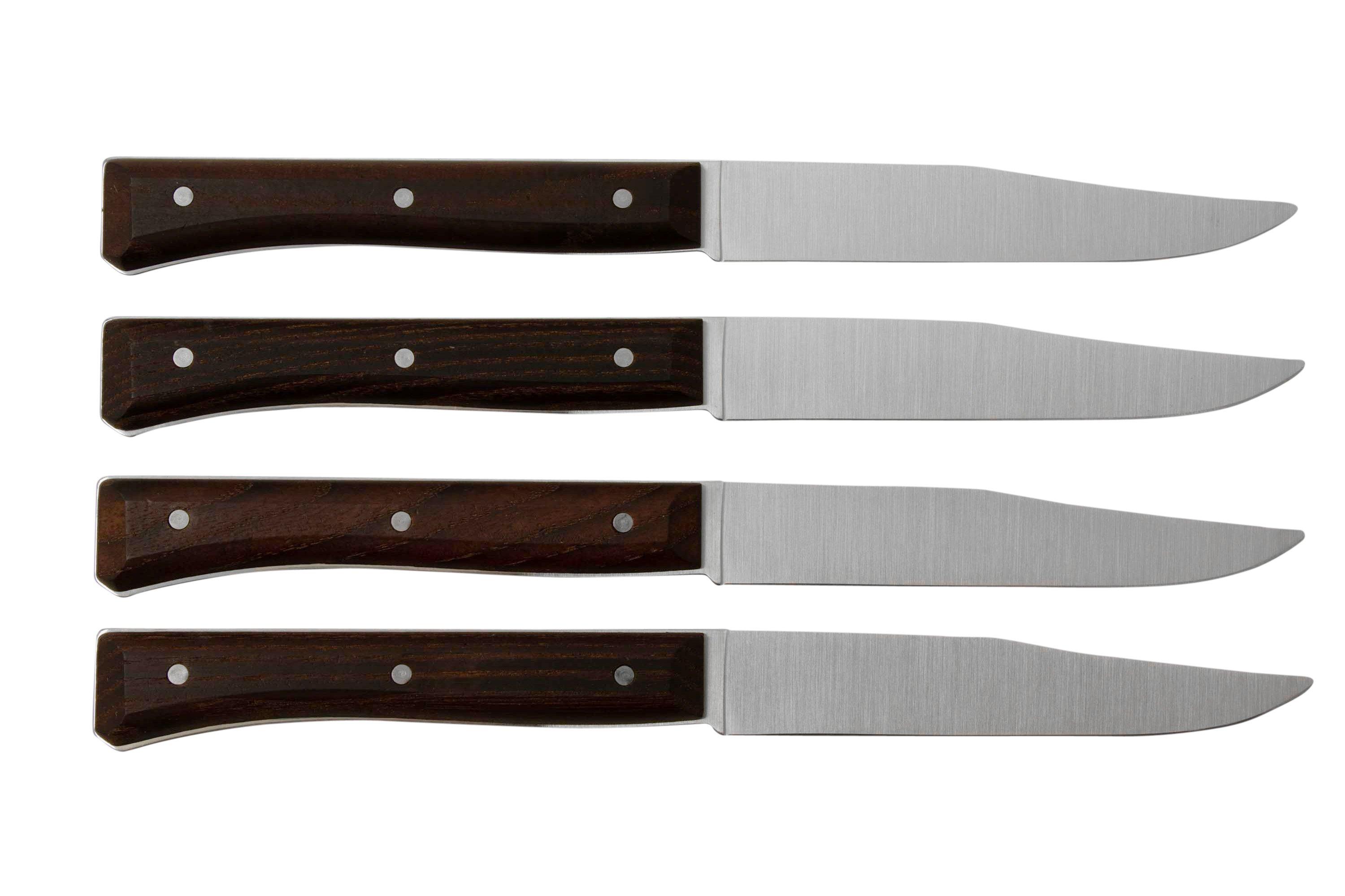 Opinel Facette Dark Ash, table knife set 4 pieces | Advantageously ...
