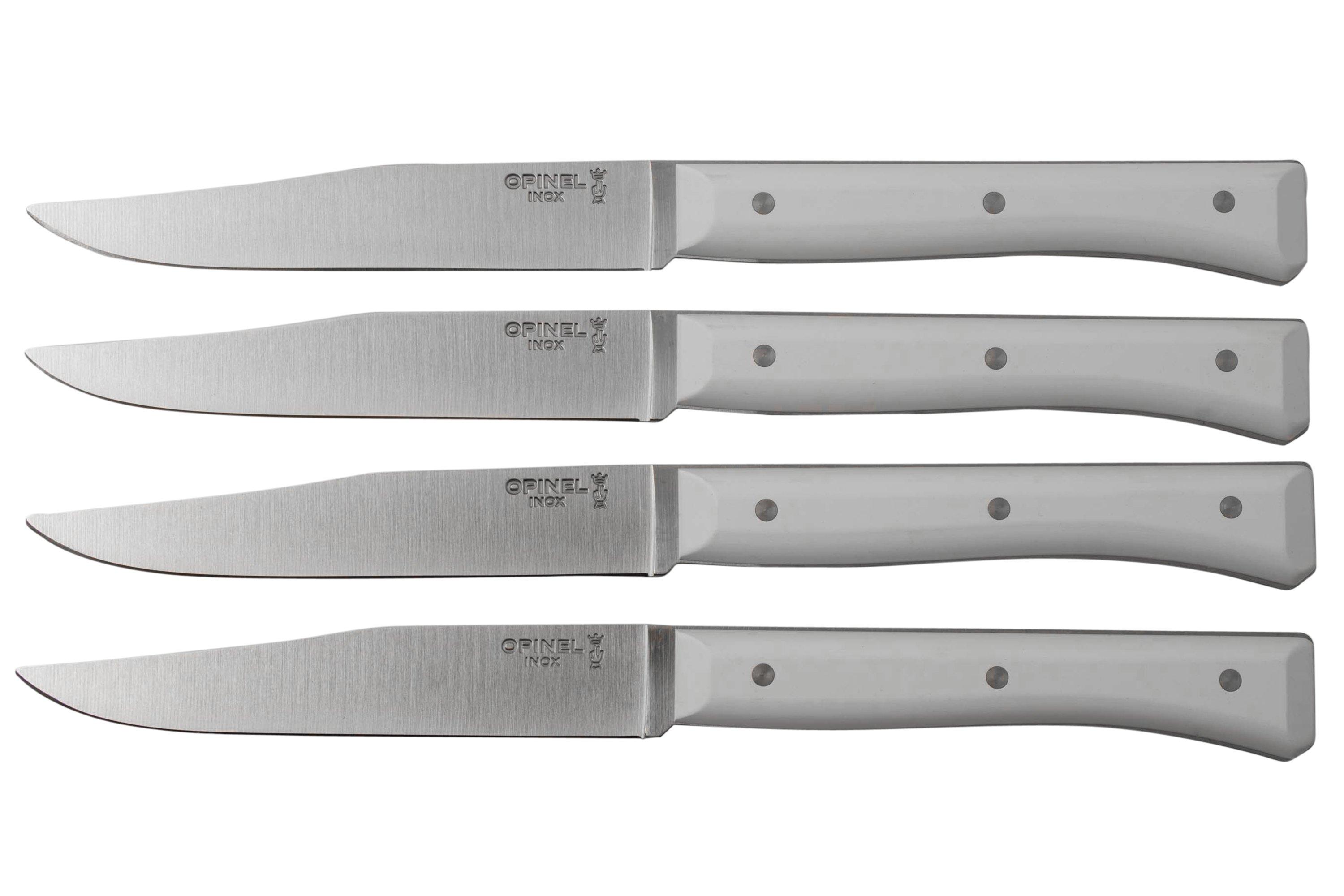 Opinel Facette White, table knife set 4 pieces | Advantageously ...