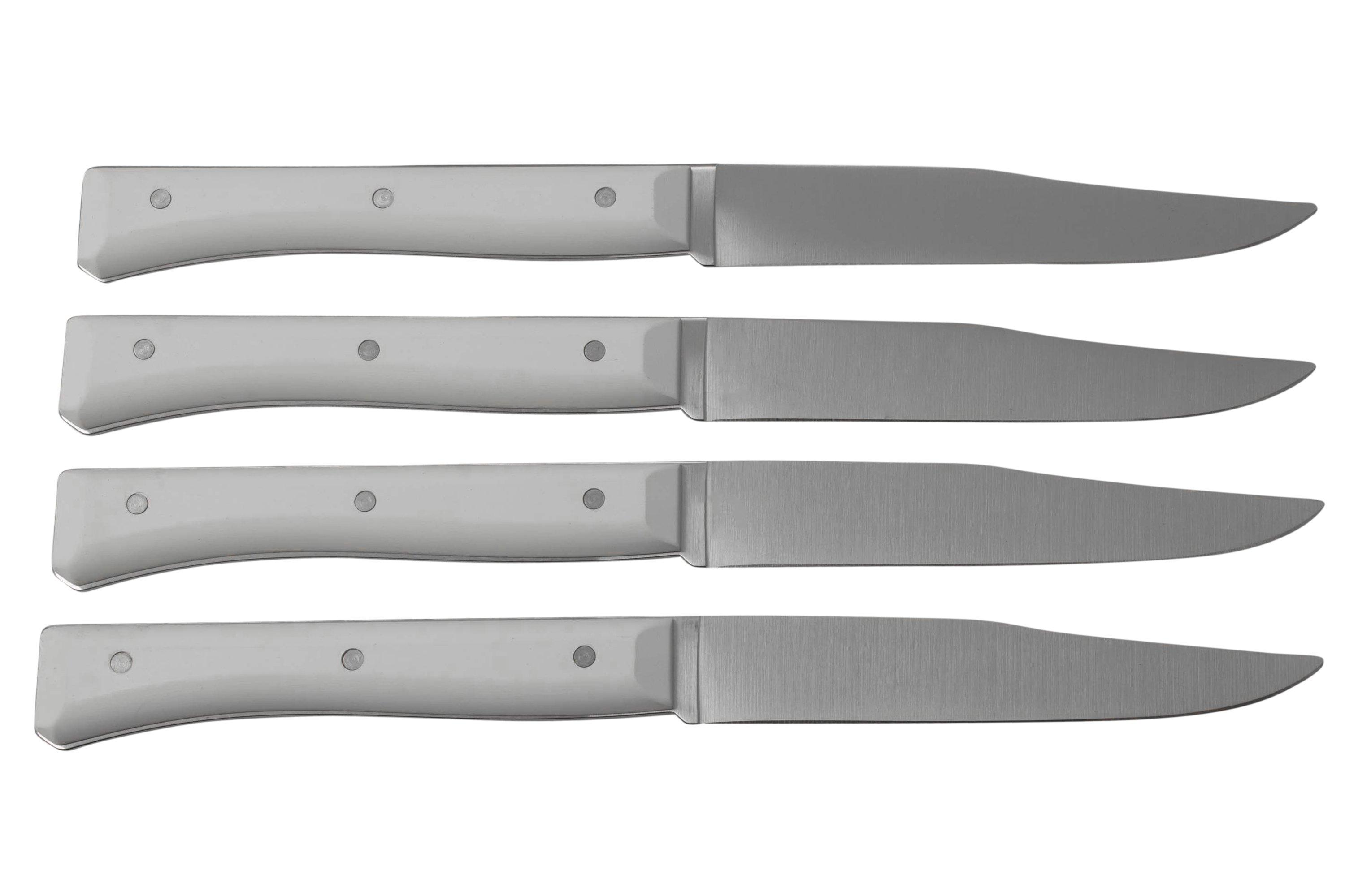 Opinel Facette White, table knife set 4 pieces | Advantageously ...