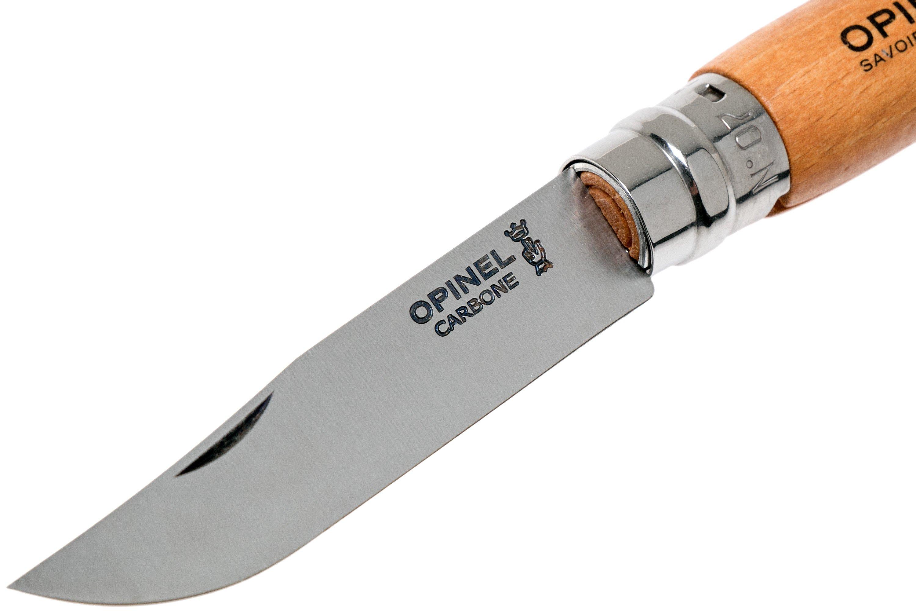Opinel No. 07 pocket knife, carbon steel, blade length 8 cm ...