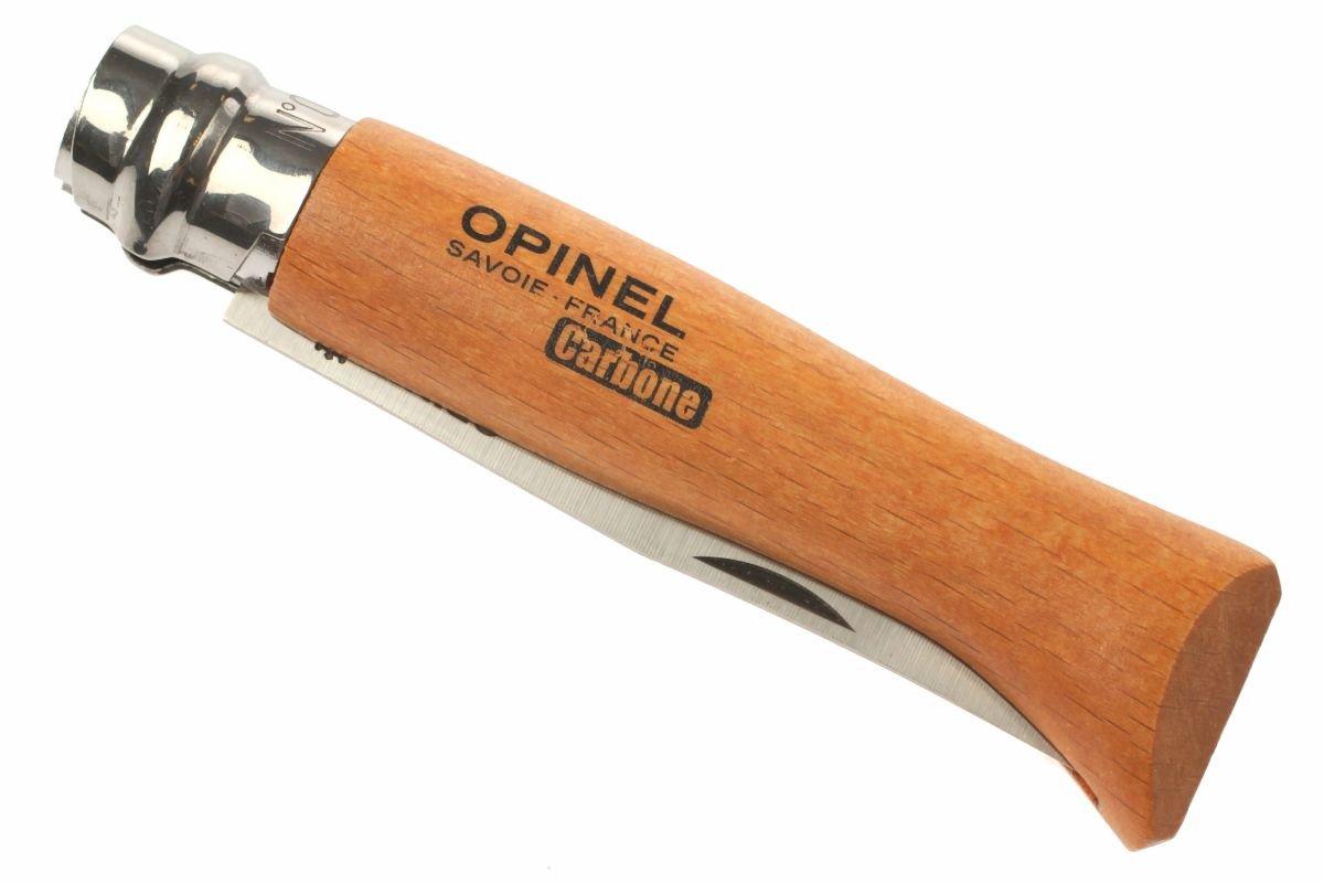 Opinel No. 08, couteau de poche, acier de carbone, lame 8,5 cm ...