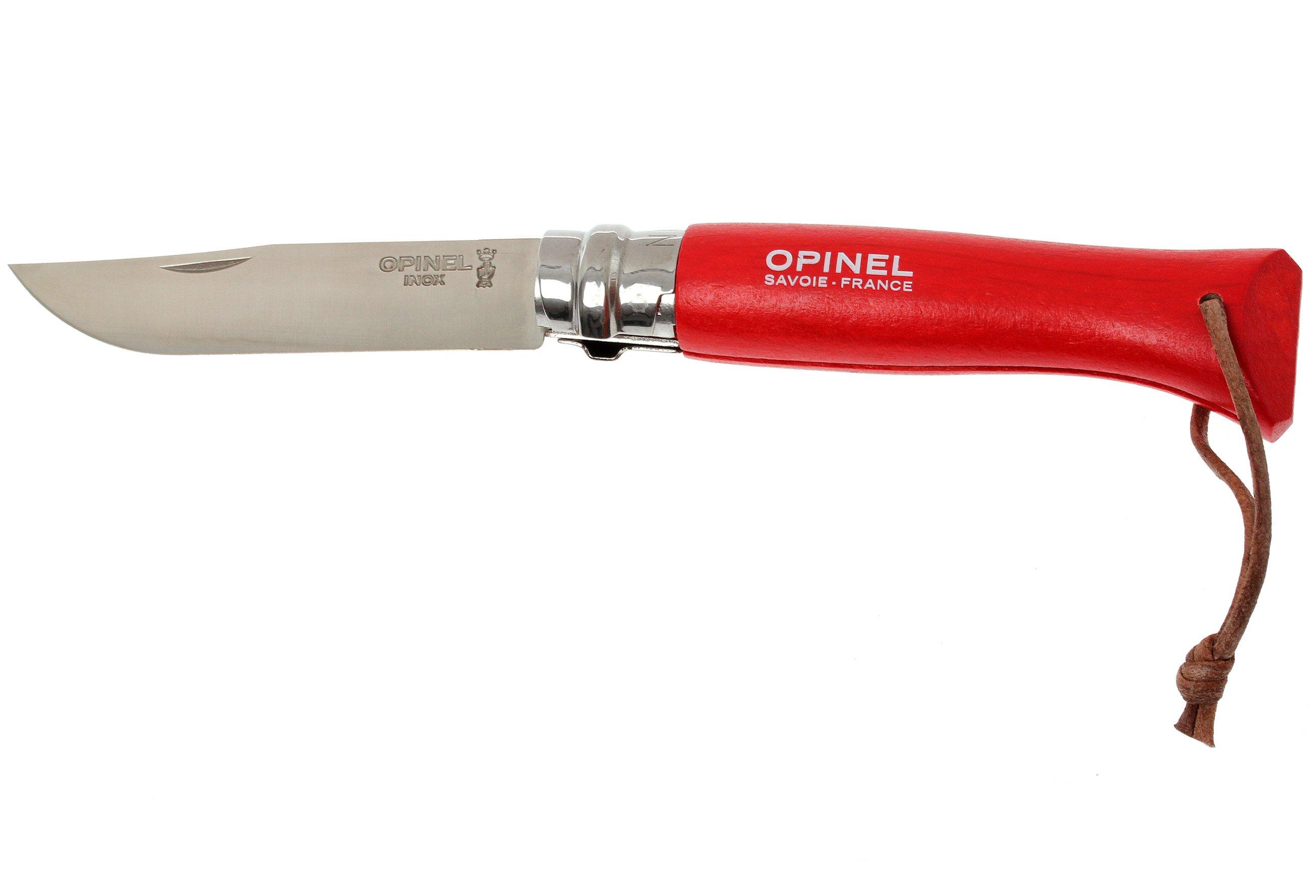 Opinel Trekking pocket knife No. 08, Red | Advantageously shopping at ...