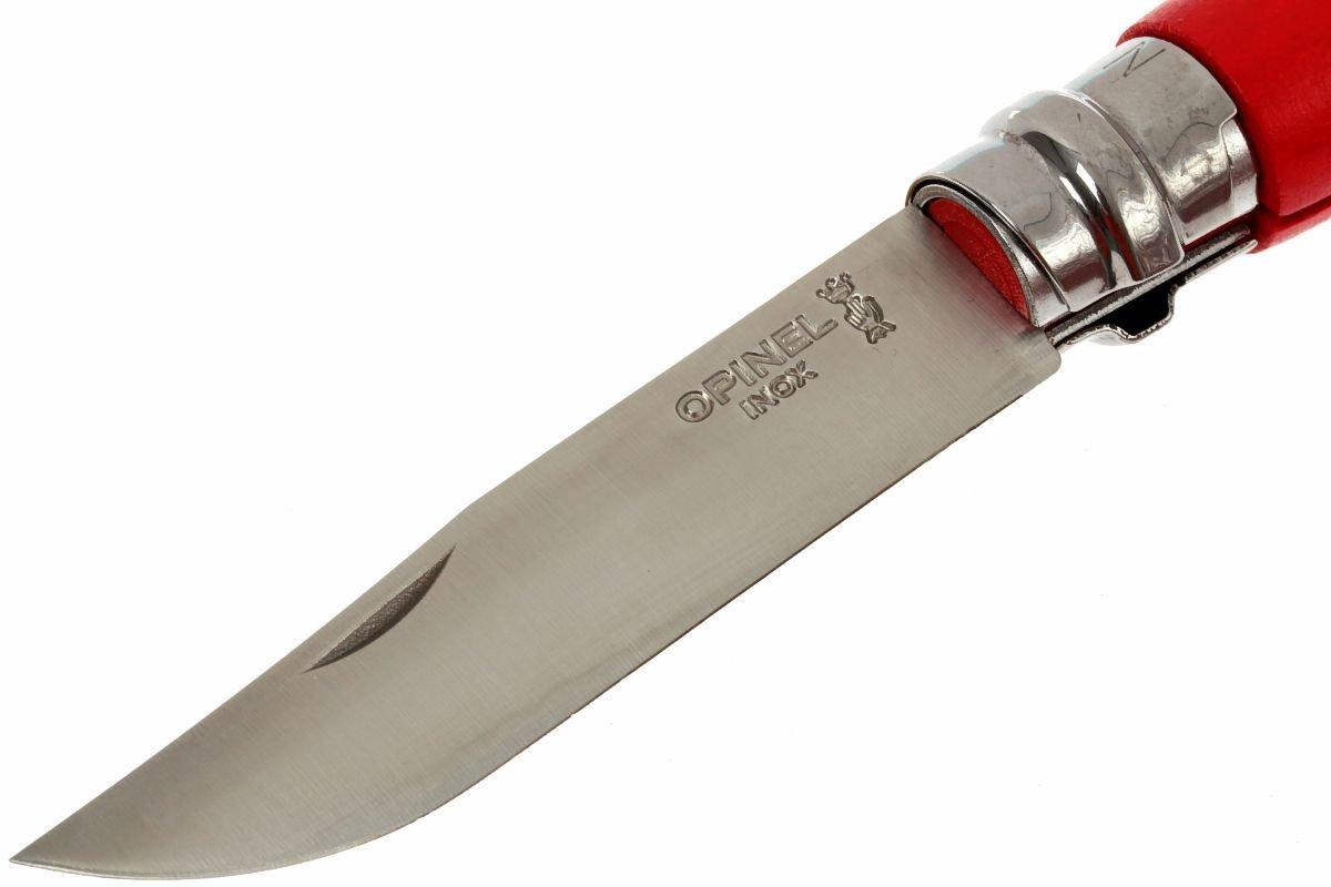 Opinel Trekking pocket knife No. 08, Red | Advantageously shopping at ...