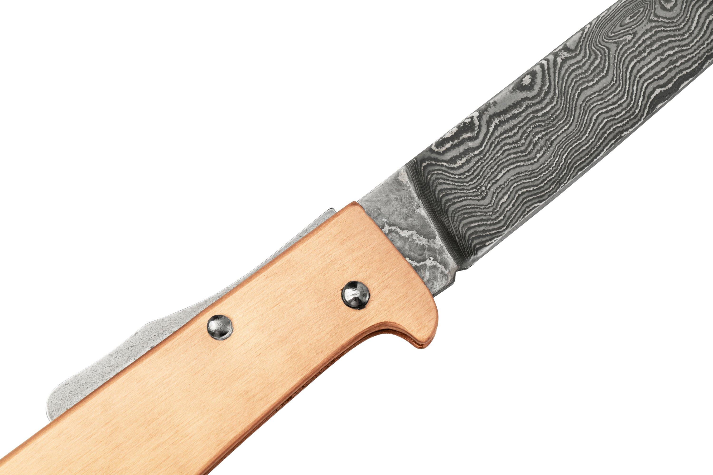 Otter Mercator 10-626 RG D Large Copper Damask Leather Strap, pocket knife | Advantageously ...