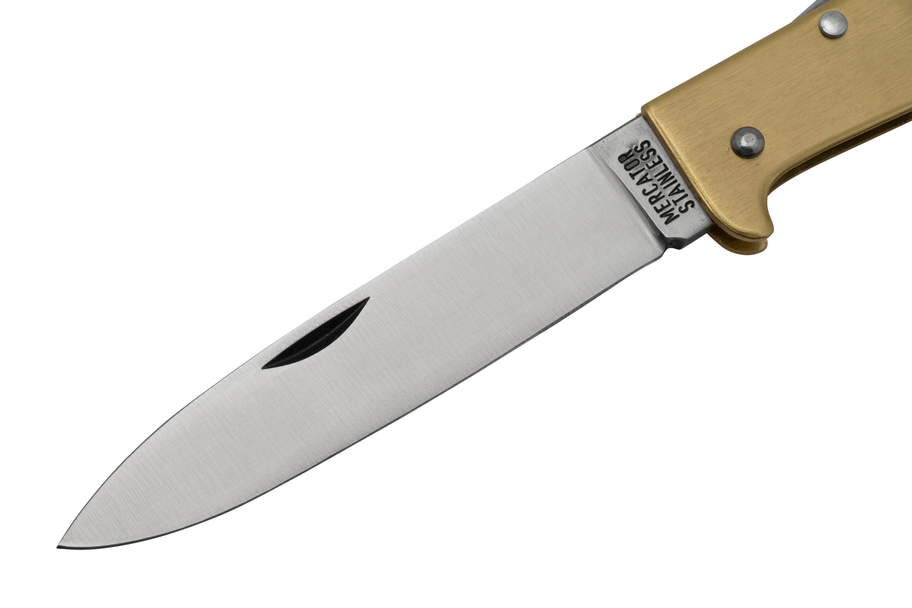 Otter Mercator 10-726 RG R Large Brass Stainless, pocket knife ...