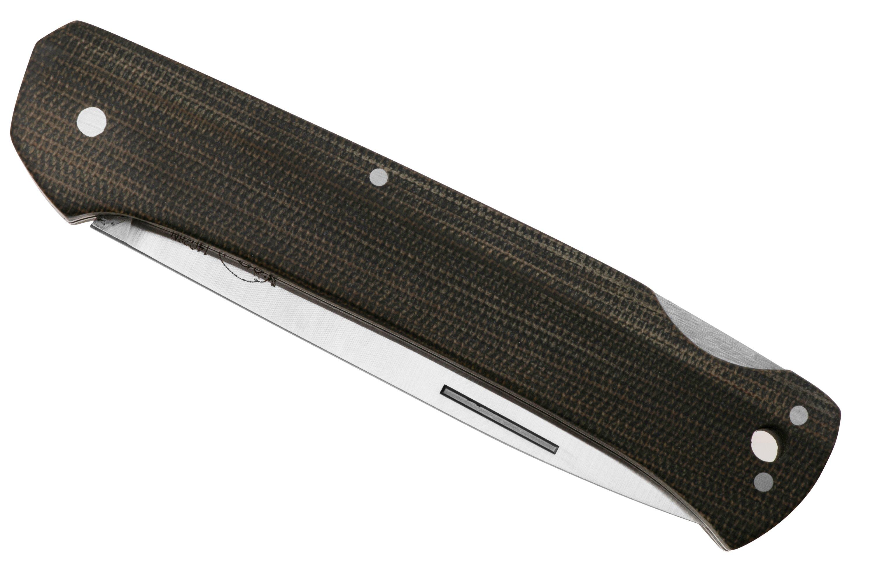 Otter FINN 155 MI GR, 14C28N, Green Micarta, pocket knife ...