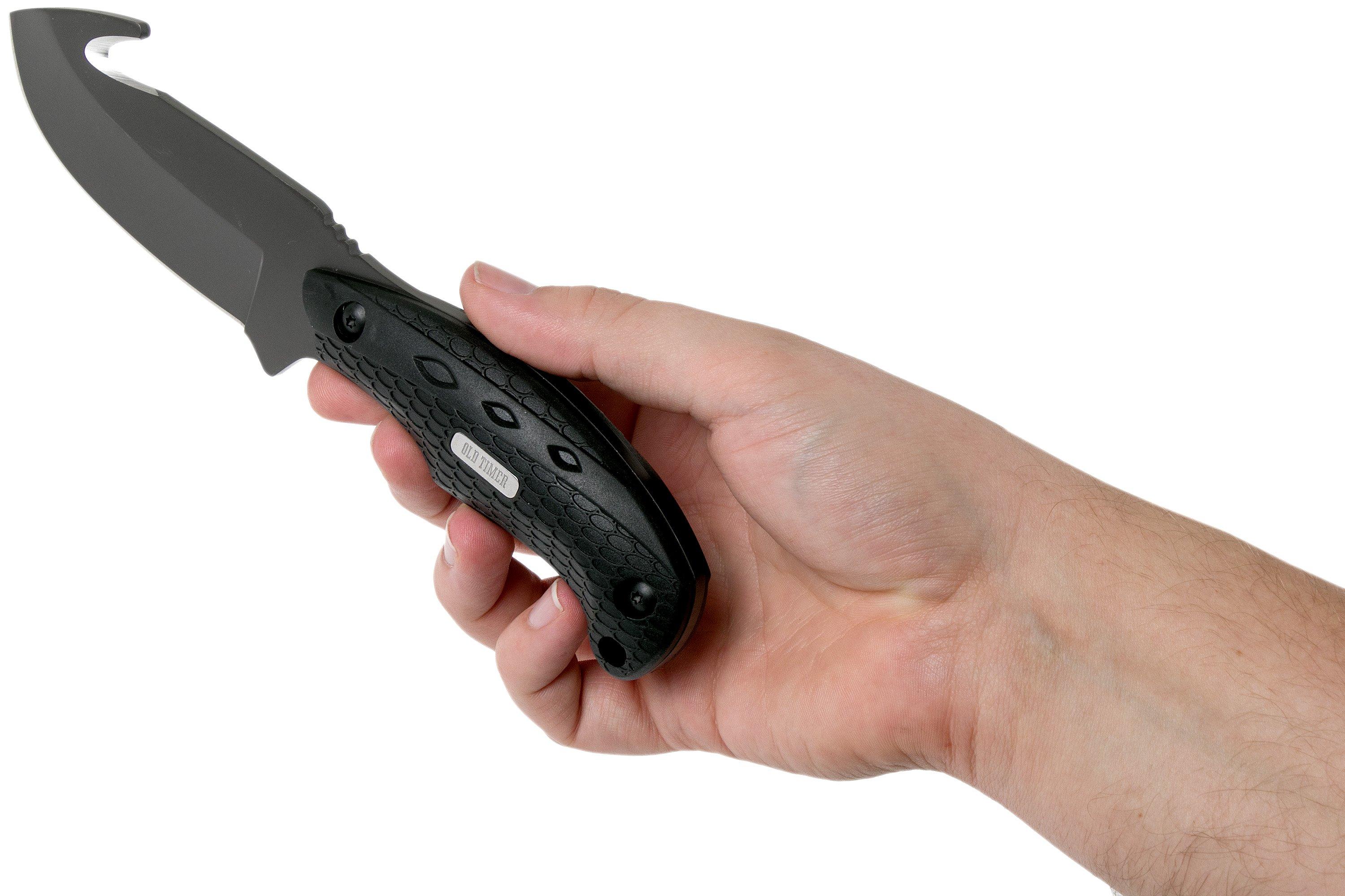 Old Timer Copperhead Drop Point Fixed Blade 2143OT with Guthook ...