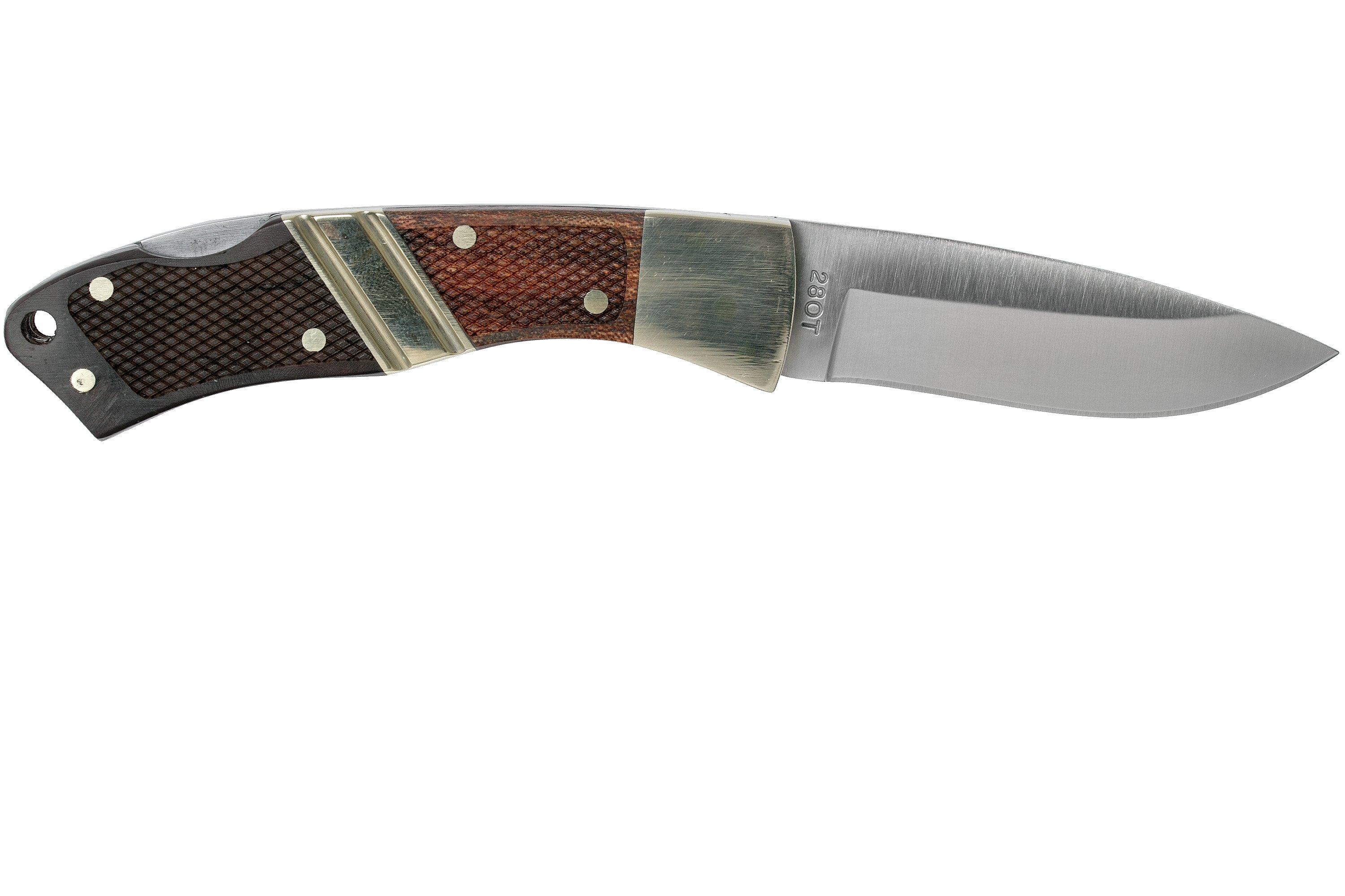 Old Timer Lockback 28OT pocket knife, with leather sheath ...