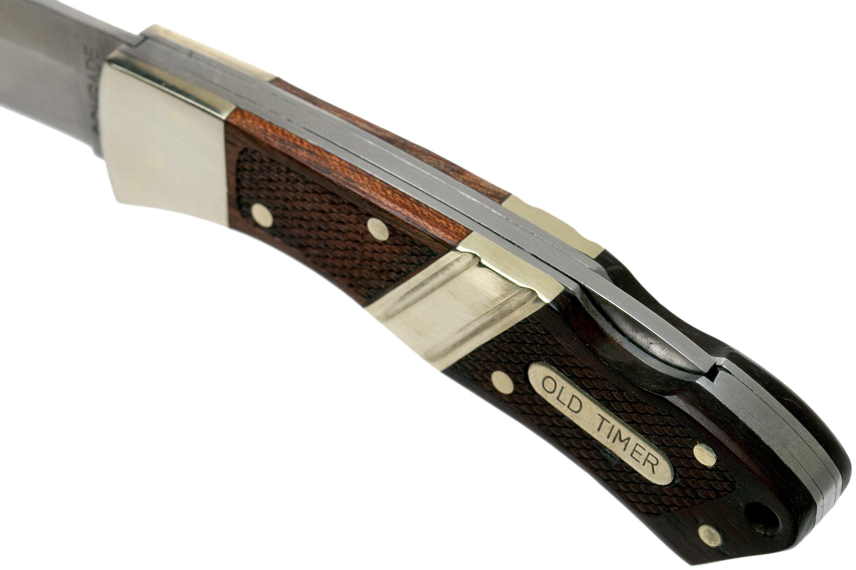 Old Timer Lockback 28OT pocket knife, with leather sheath ...