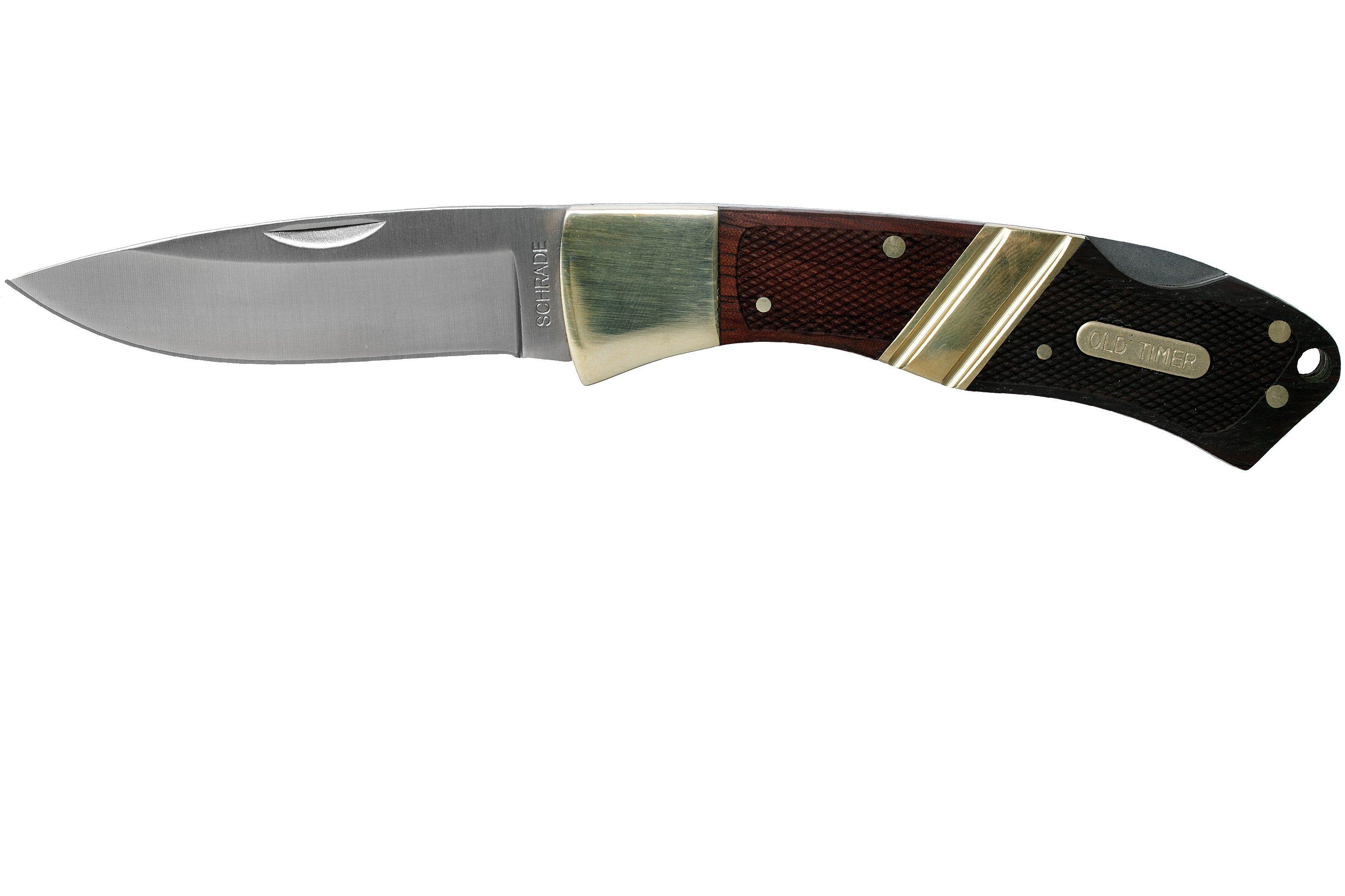 Old Timer Large Lockback 29OT pocket knife, with leather sheath ...