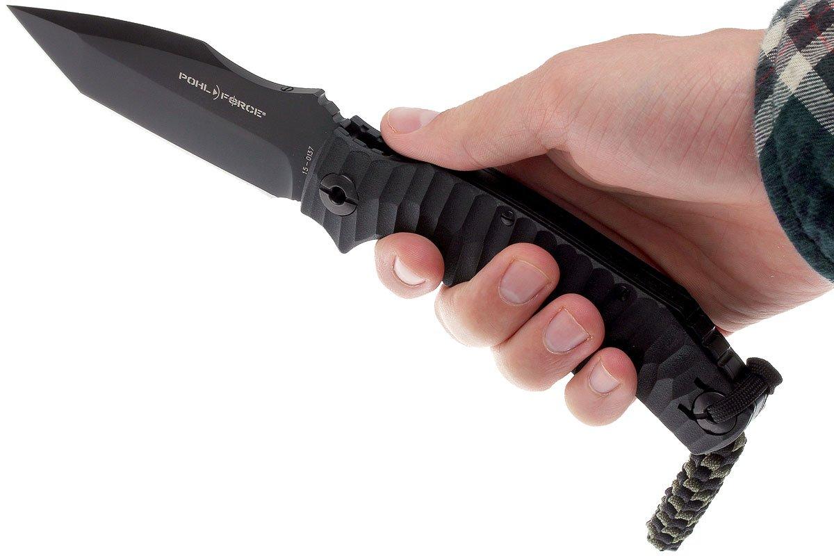 Pohl Force Alpha Five Survival 1048 plain edge, pocket knife ...