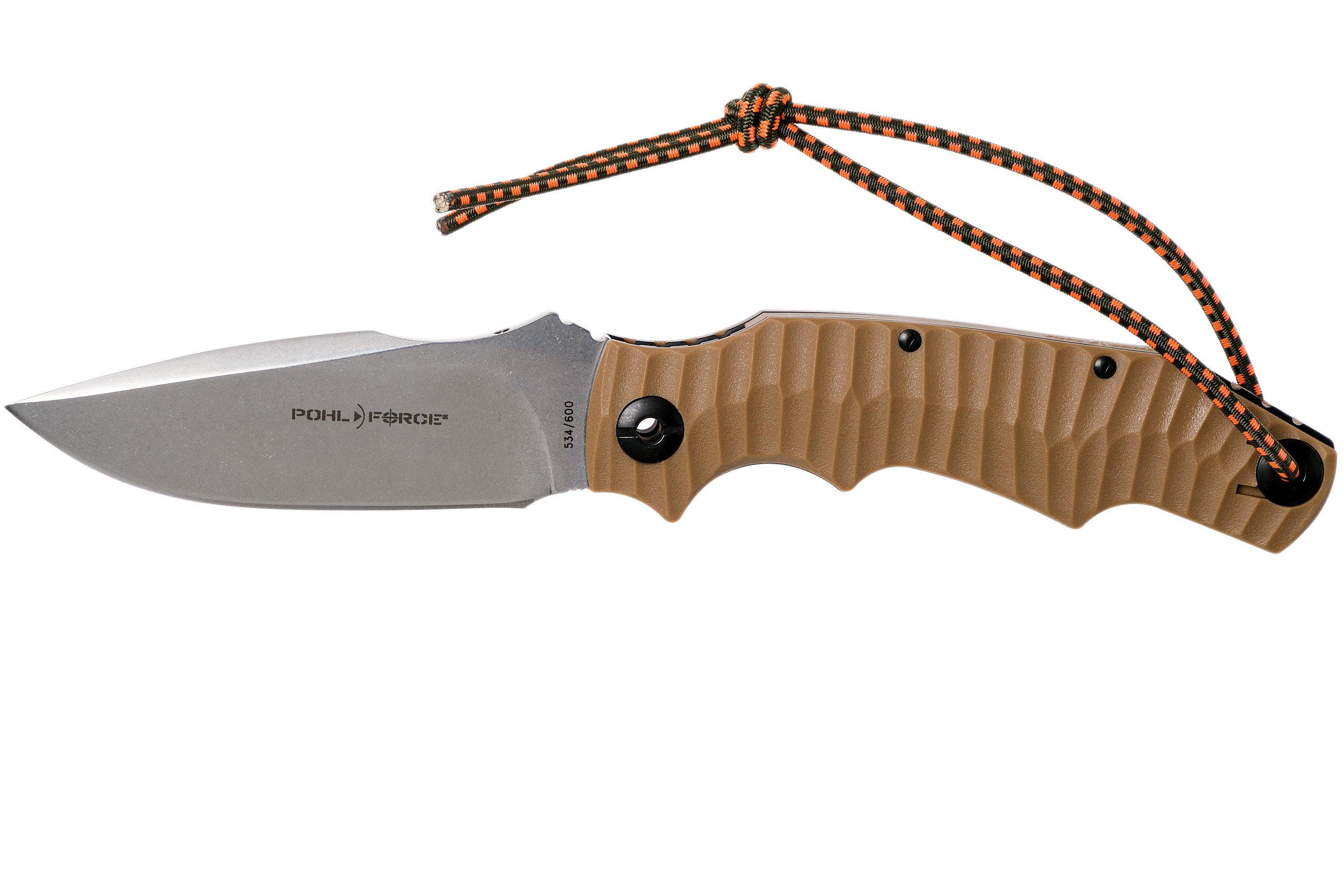 Pohl Force Alpha Four Tactical Desert 1061 plain edge, zakmes | Voordelig kopen bij ...