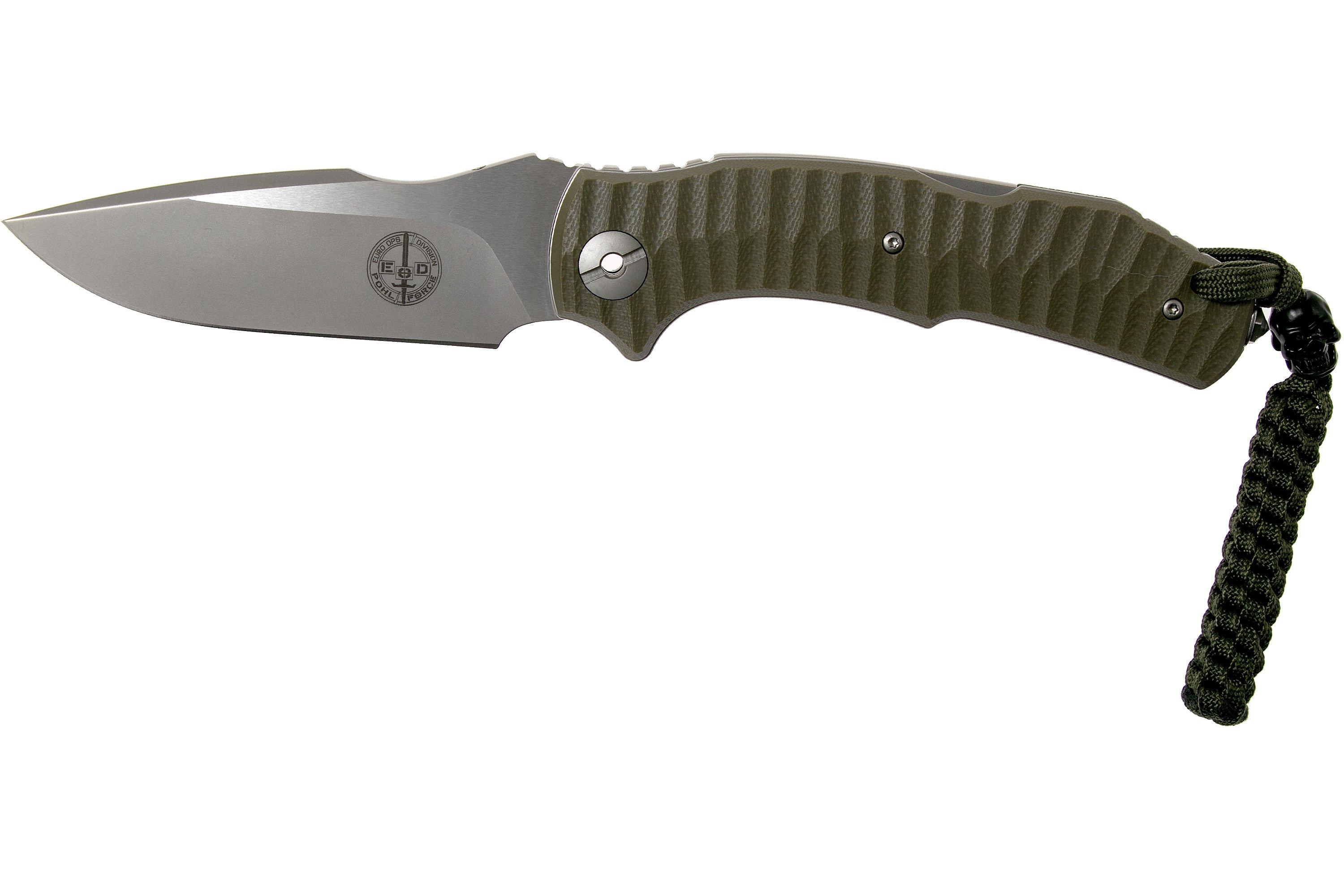 Pohl Force Mike Five Tactical 1095 plain edge, pocket knife ...
