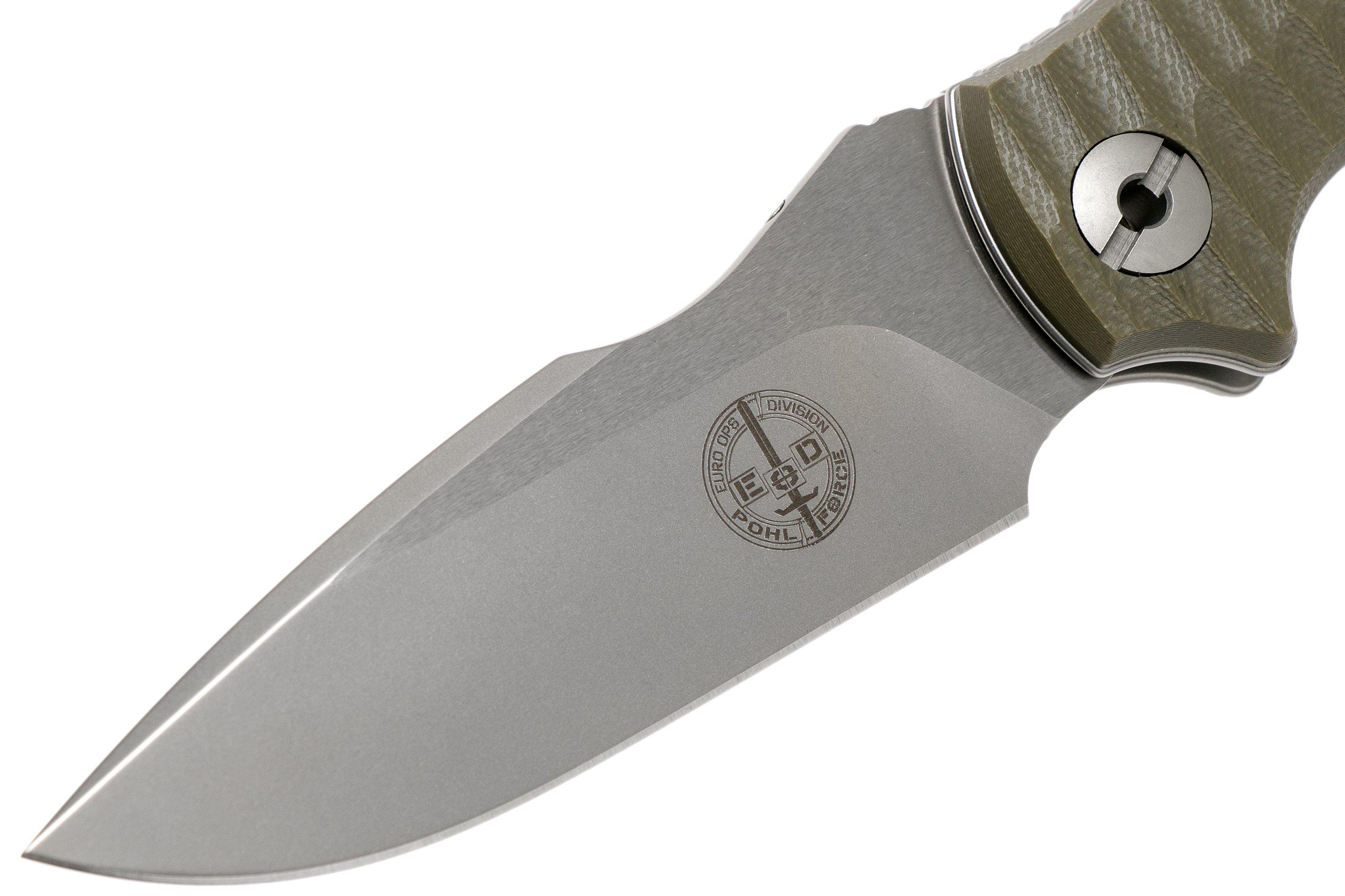 Pohl Force Mike Five Tactical 1095 plain edge, pocket knife ...