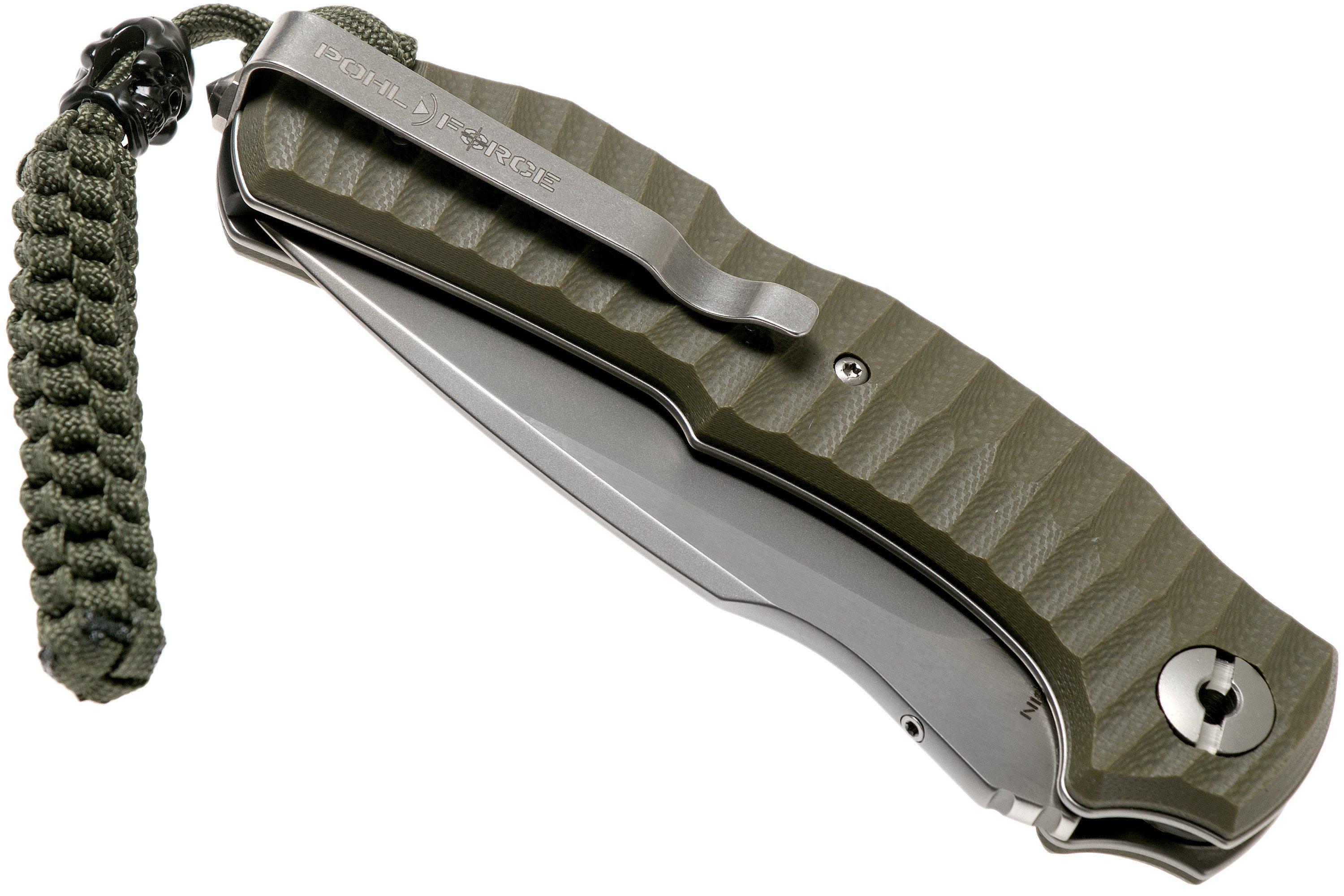 Pohl Force Mike Five Tactical 1095 plain edge, pocket knife ...