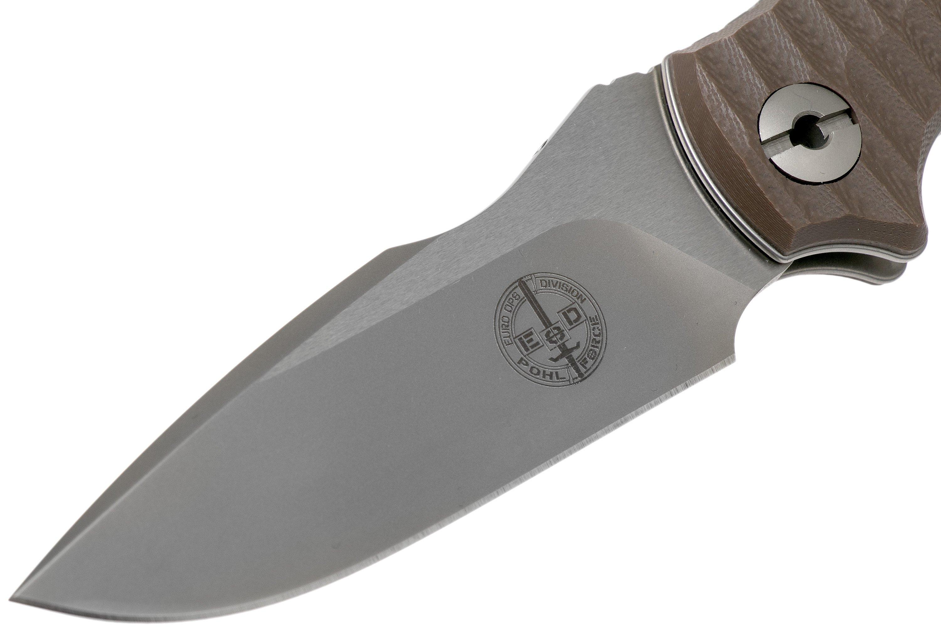 Pohl Force Mike Five Desert 1096 plain edge, pocket knife | Advantageously shopping at ...