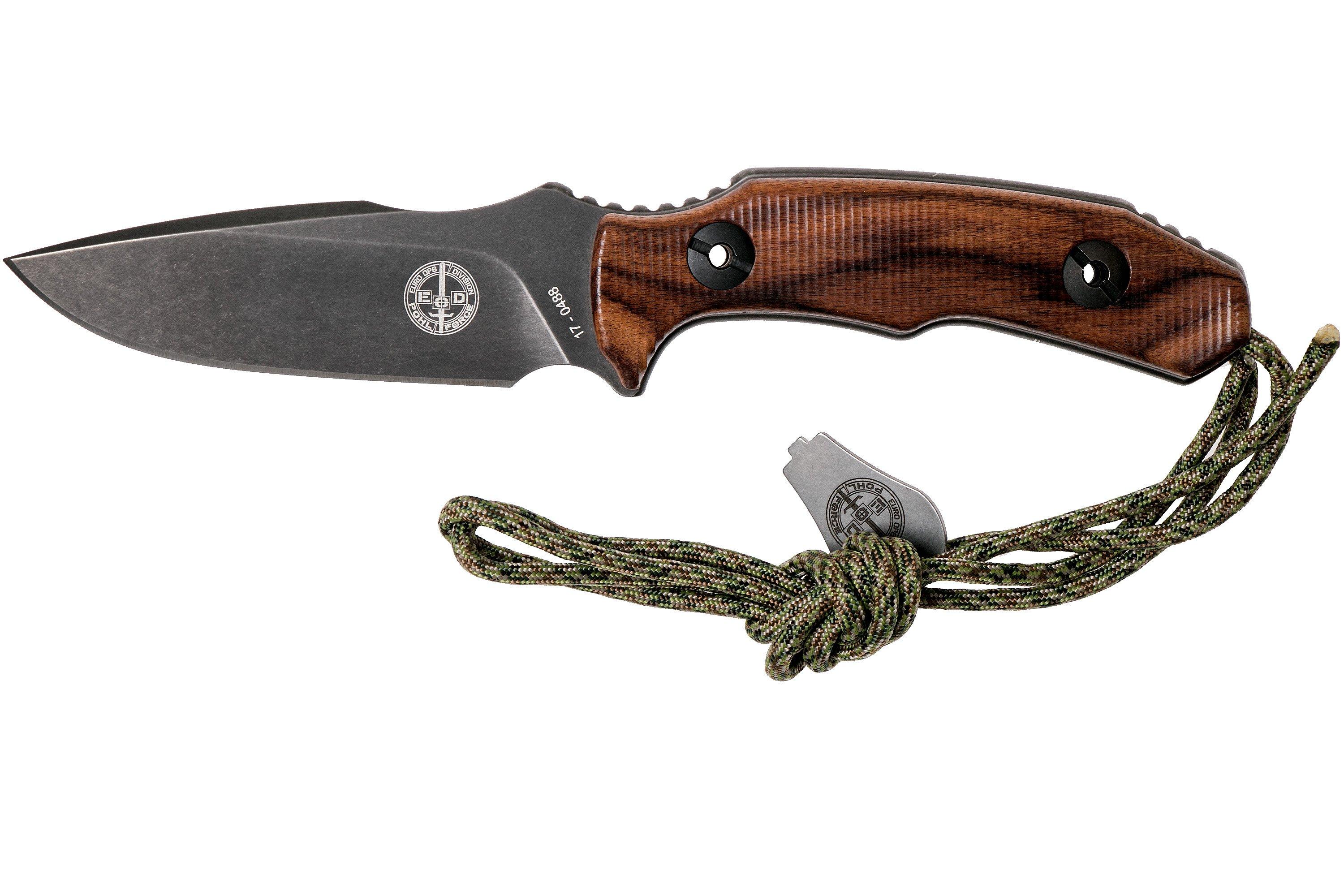 Pohl Force November One Santos Wood Tactical Gen2 2066, fixed knife ...