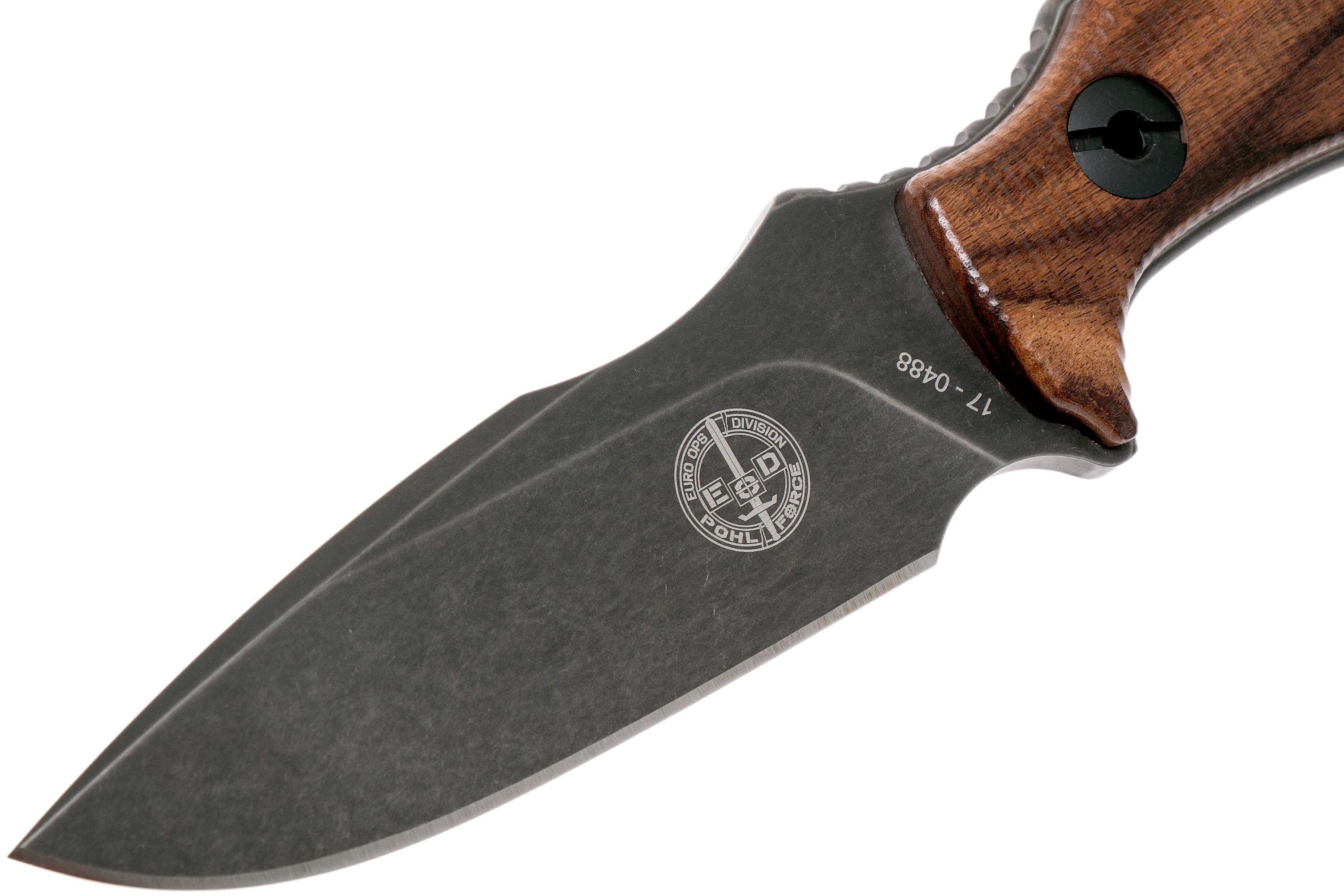 Pohl Force November One Santos Wood Tactical Gen2 2066, fixed knife ...