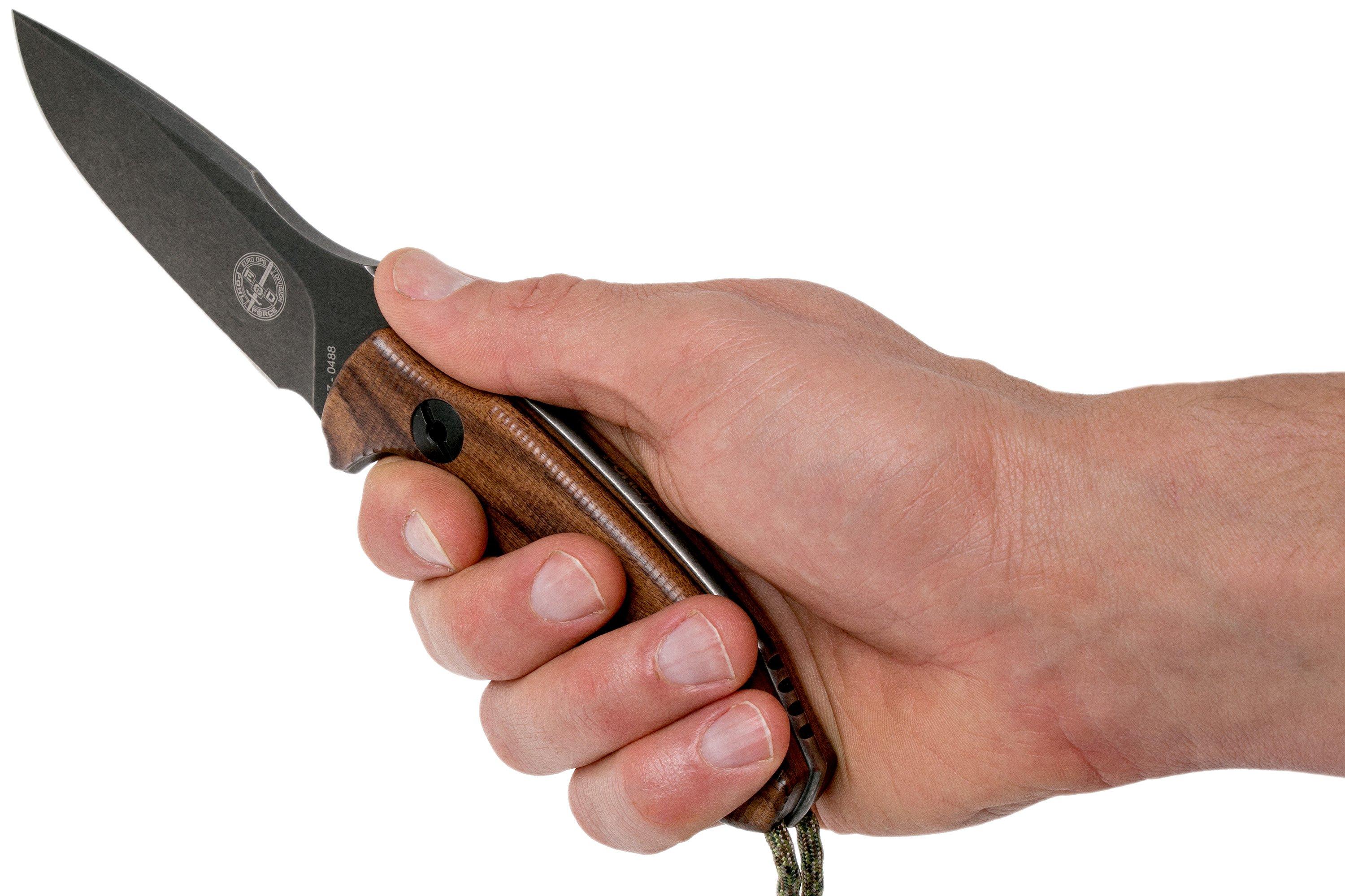 Pohl Force November One Santos Wood Tactical Gen2 2066, fixed knife ...
