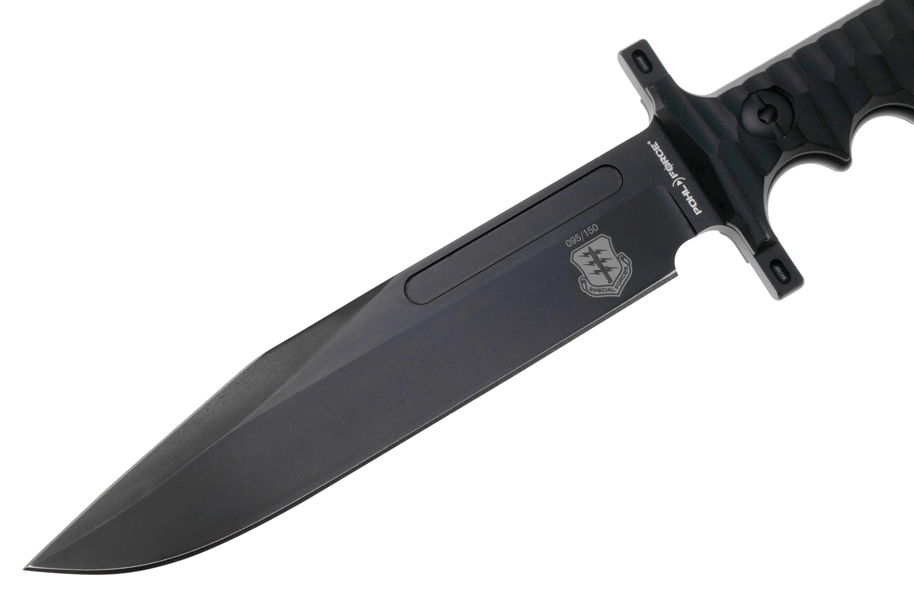 Nóż survivalowy Pohl Force Quebec Two Special Forces Field 2446, Black ... Nóż survivalowy Pohl Force Quebec Two Special Forces Field 2446, Black ...