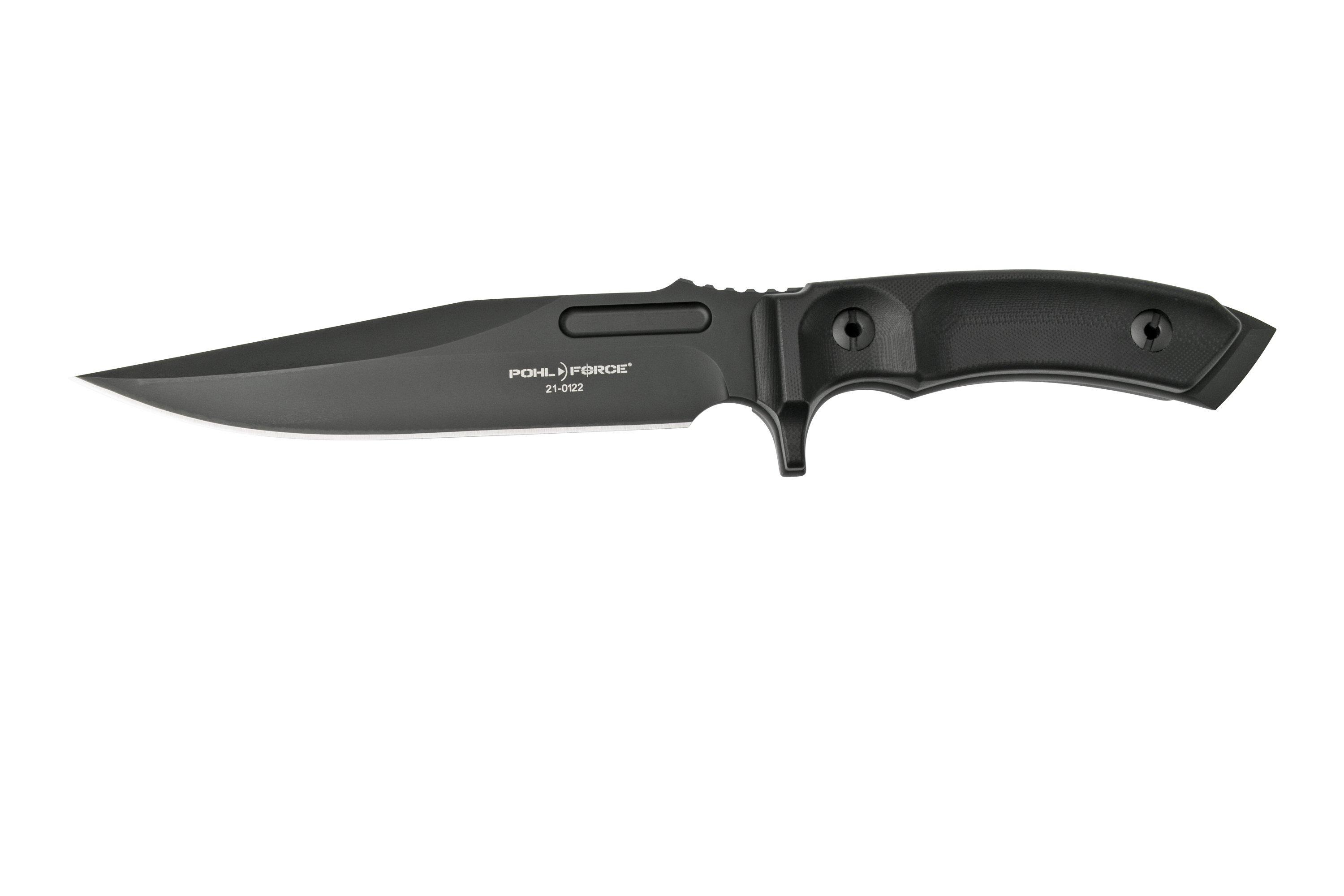Nóż survivalowy Pohl Force Tactical Eight Black 5014, projekt Dietmar Pohl | Zalety robienia ...