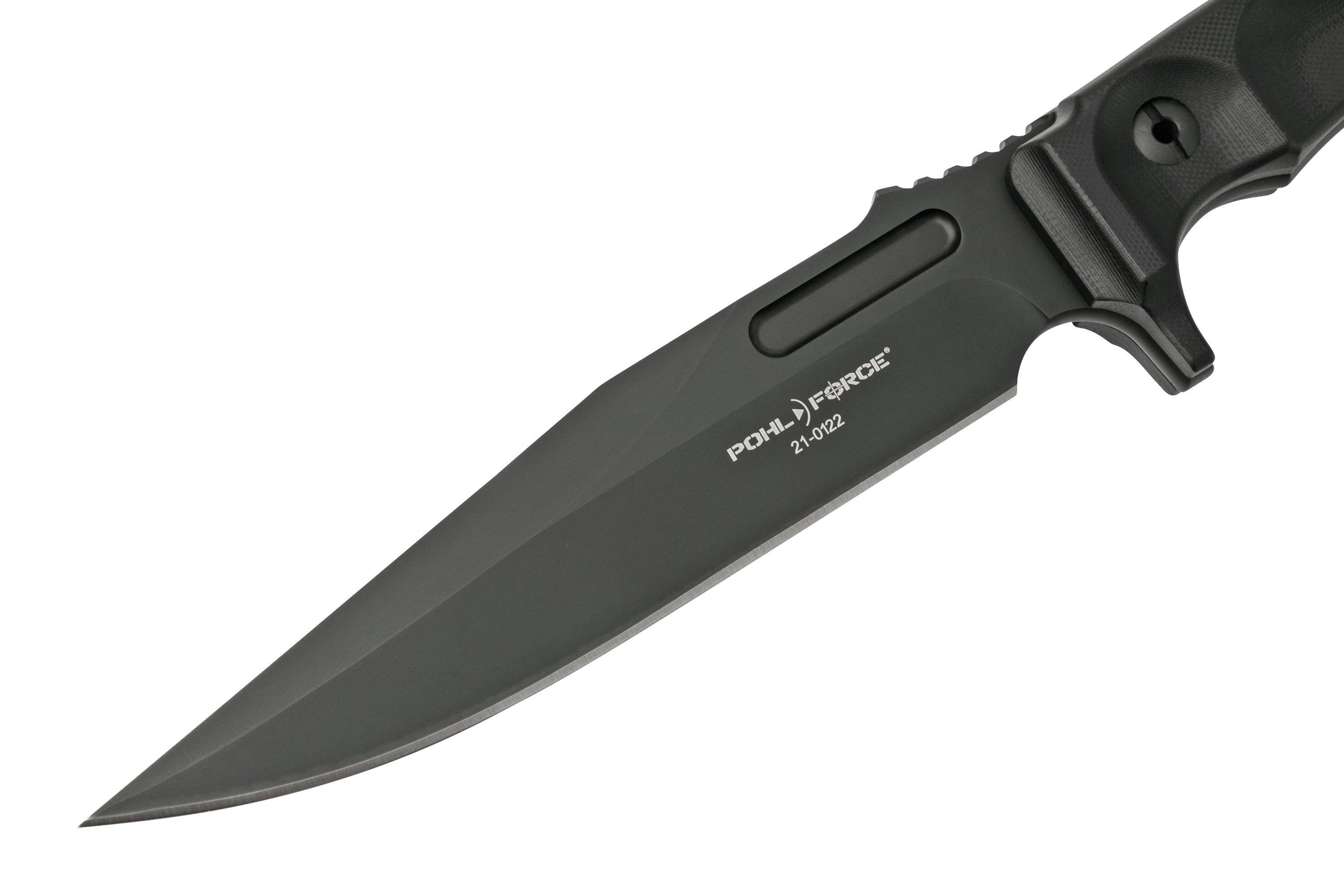 Pohl Force Tactical Eight Black 5014 survival knife, Dietmar Pohl ...