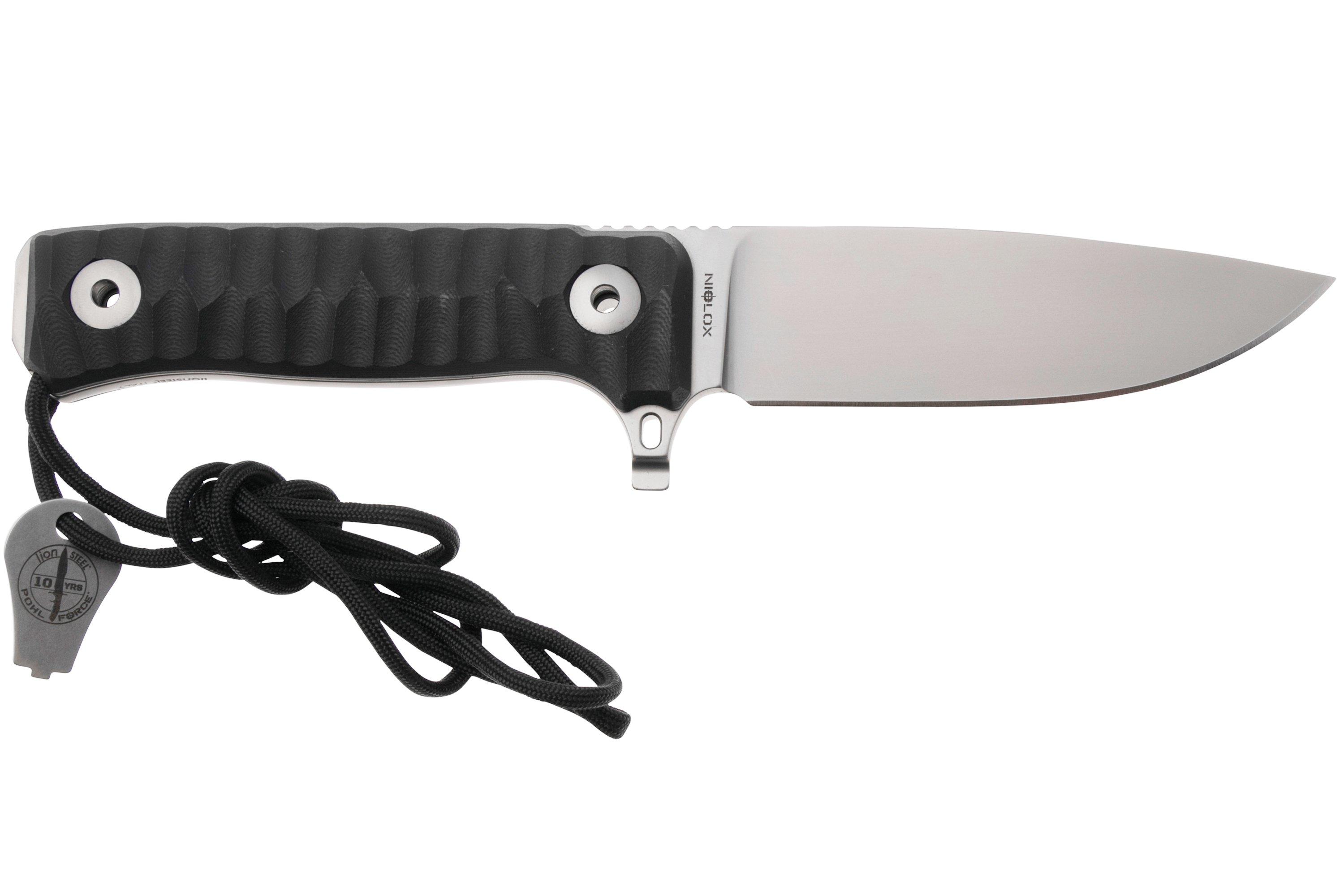 Pohl Force Prepper S.E.R.E. II, 5109, Niolox, Black G10, survival knife ...
