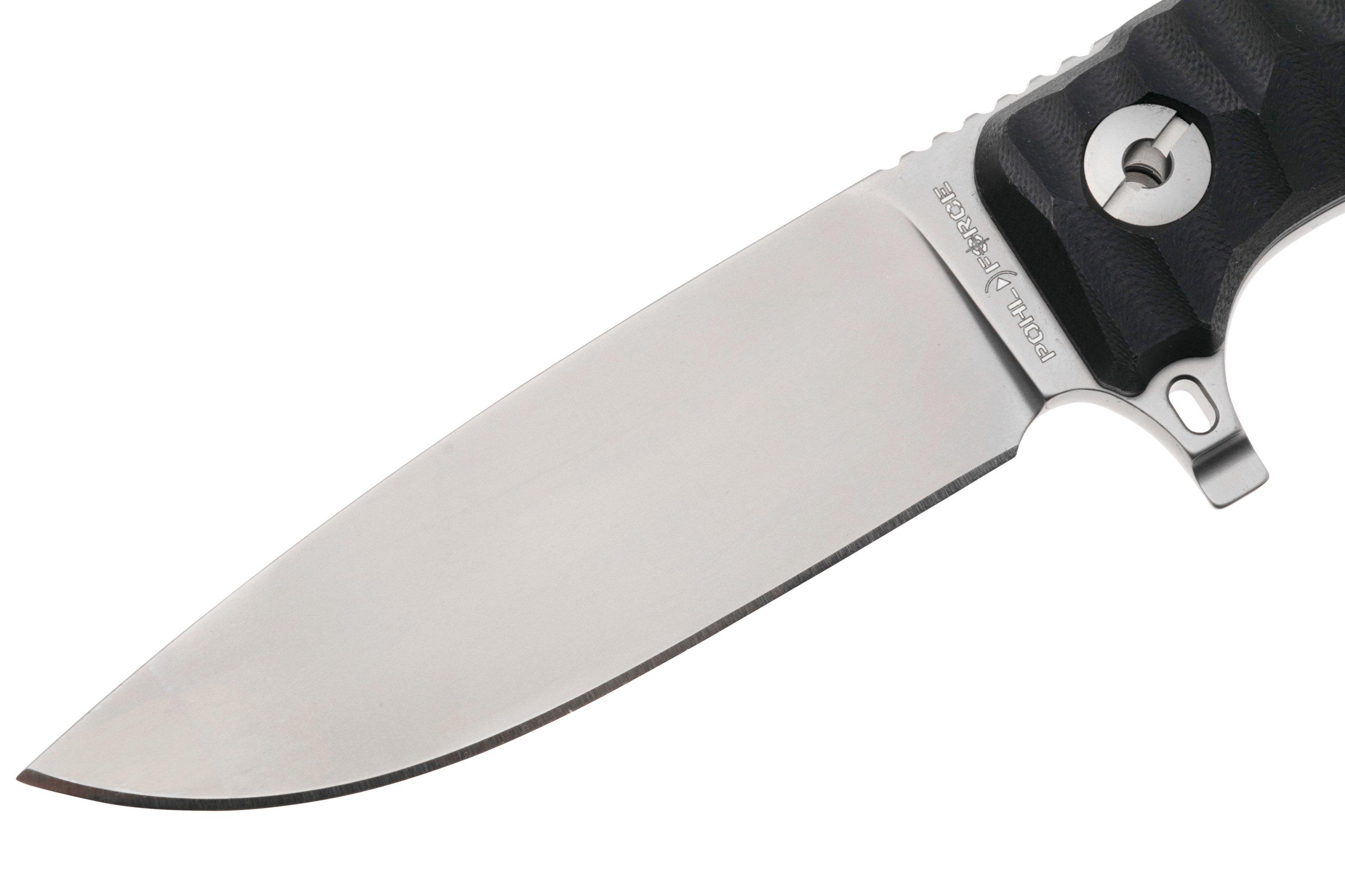 Pohl Force Prepper S.E.R.E. II, 5109, Niolox, Black G10, survival knife ...