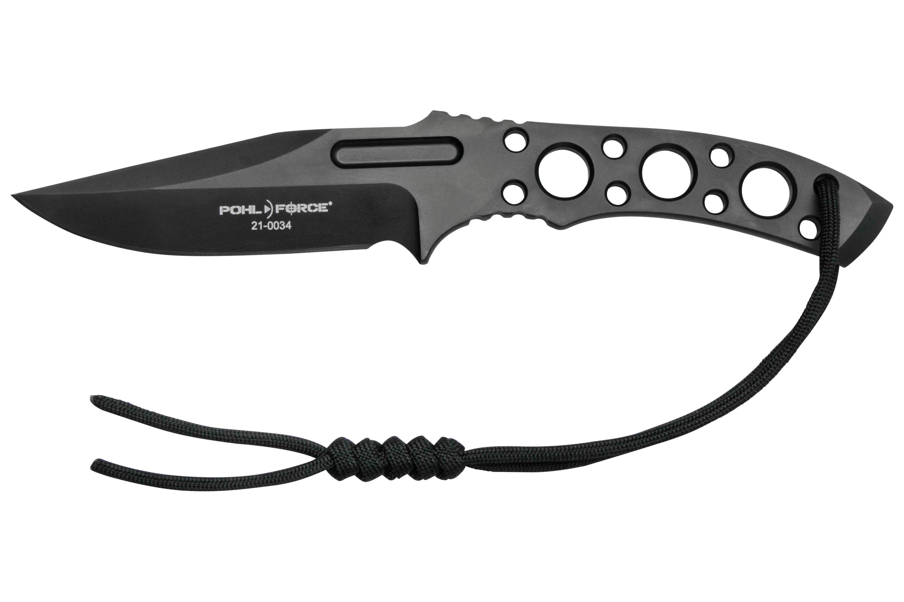 Pohl Force Charlie Two BK 6002, fixed knife | Advantageously shopping ...