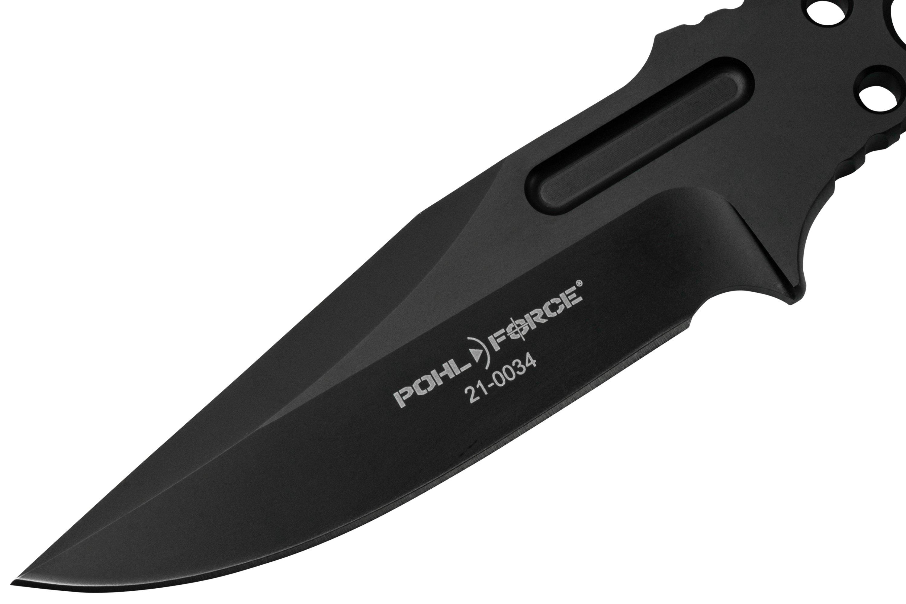 Pohl Force Charlie Two BK 6002, fixed knife | Advantageously shopping ...