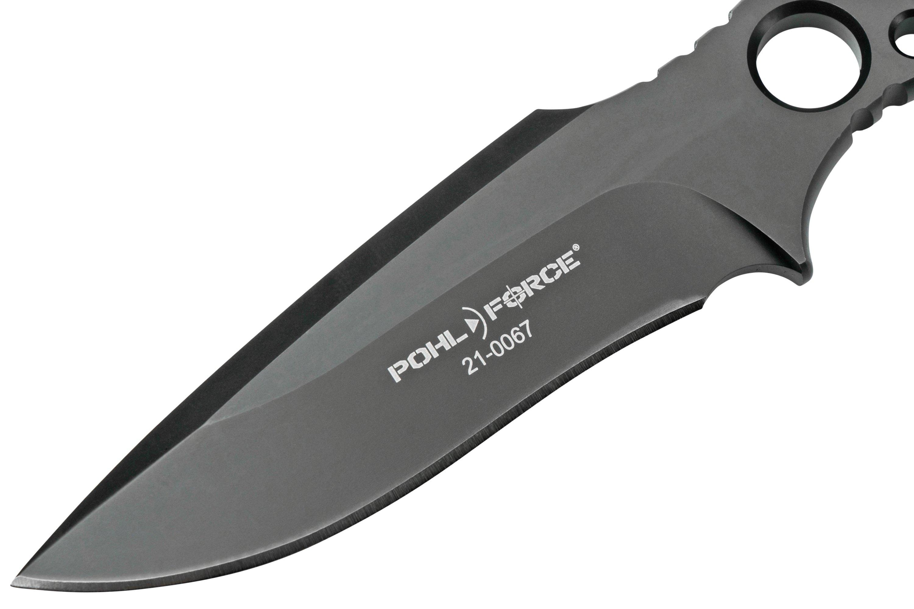 Pohl Force Charlie Three BK 6012, fixed knife | Advantageously shopping ...