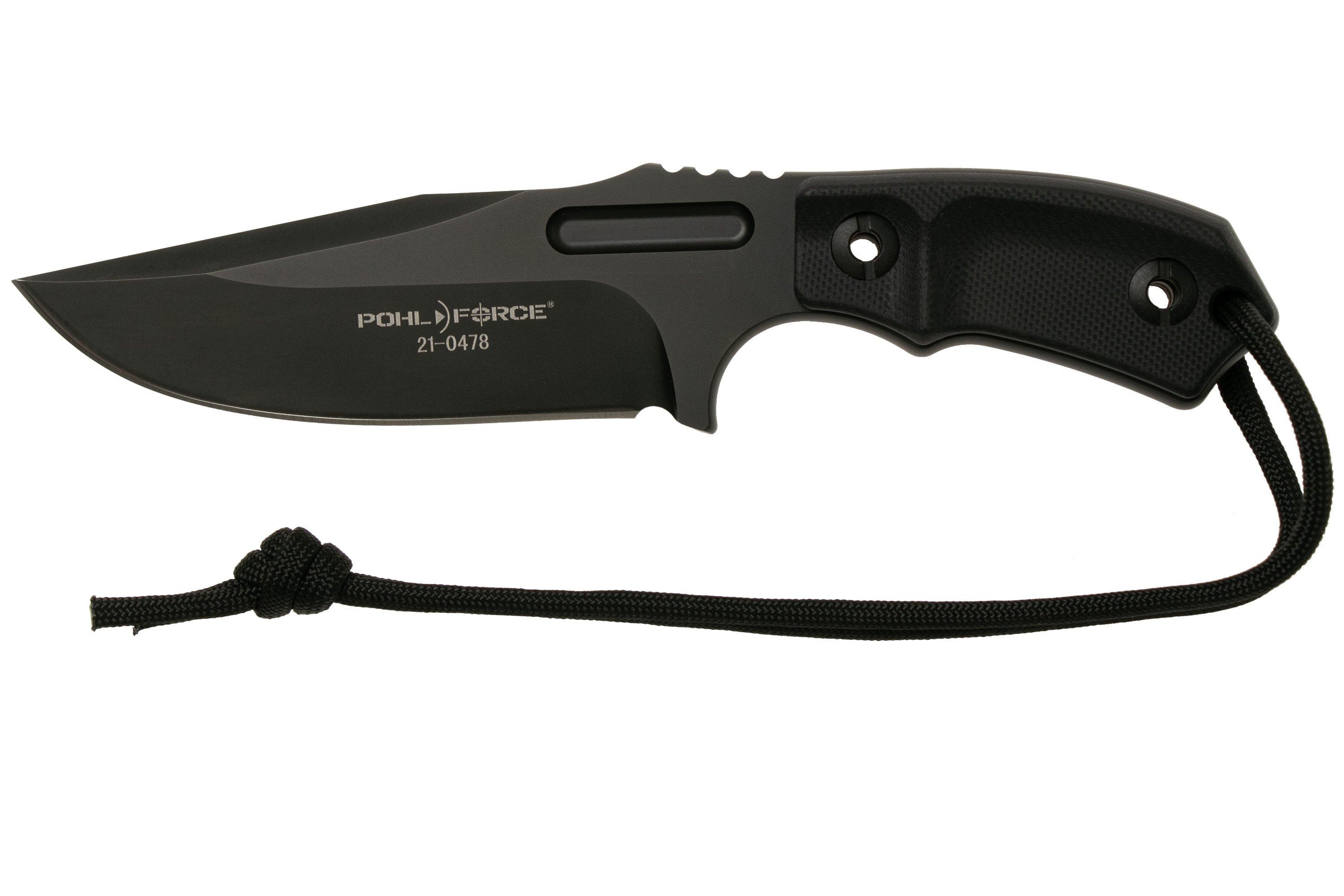 Pohl Force Compact One Black 6022 fixed knife, Dietmar Pohl design ...