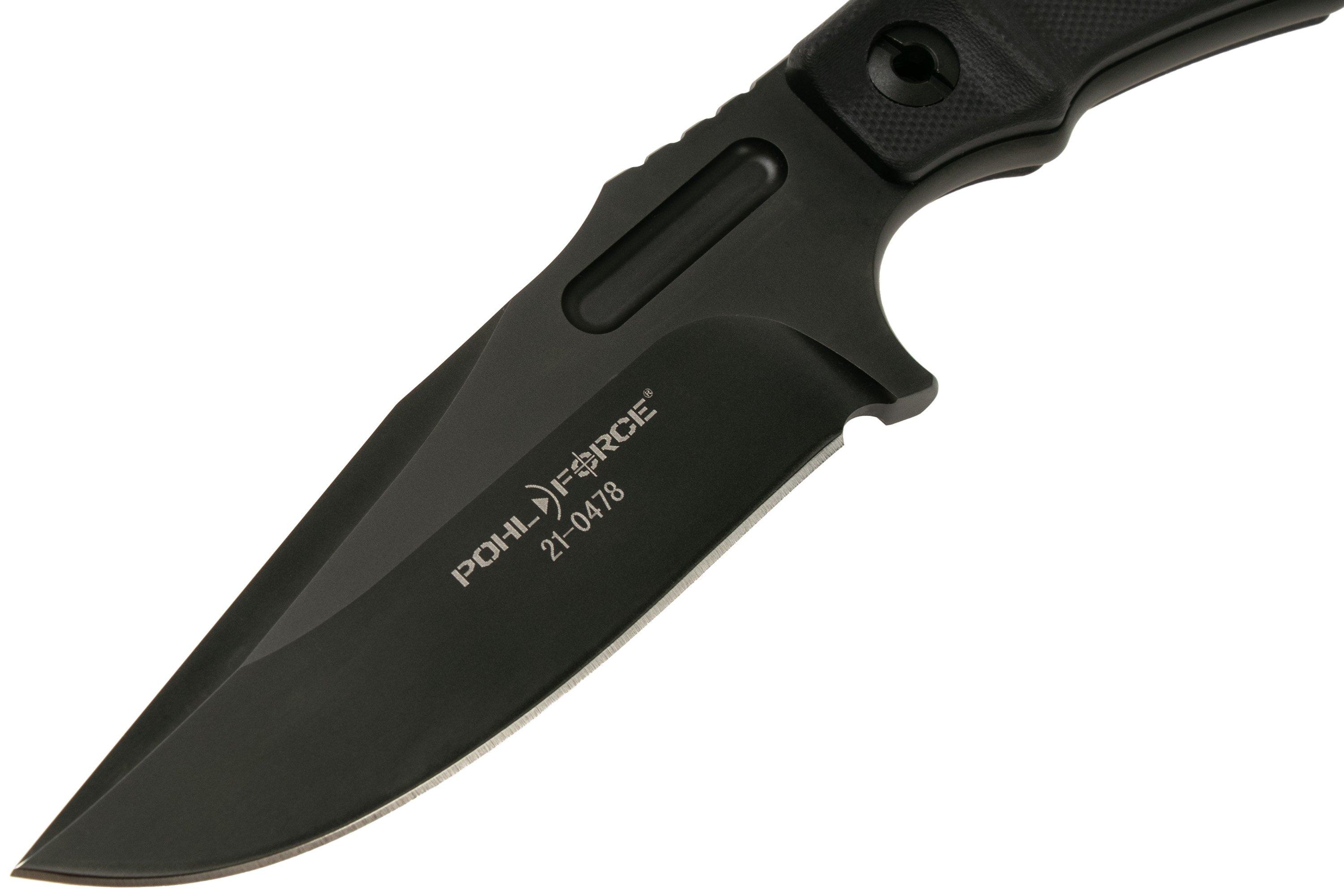 Pohl Force Compact One Black 6022 fixed knife, Dietmar Pohl design ...