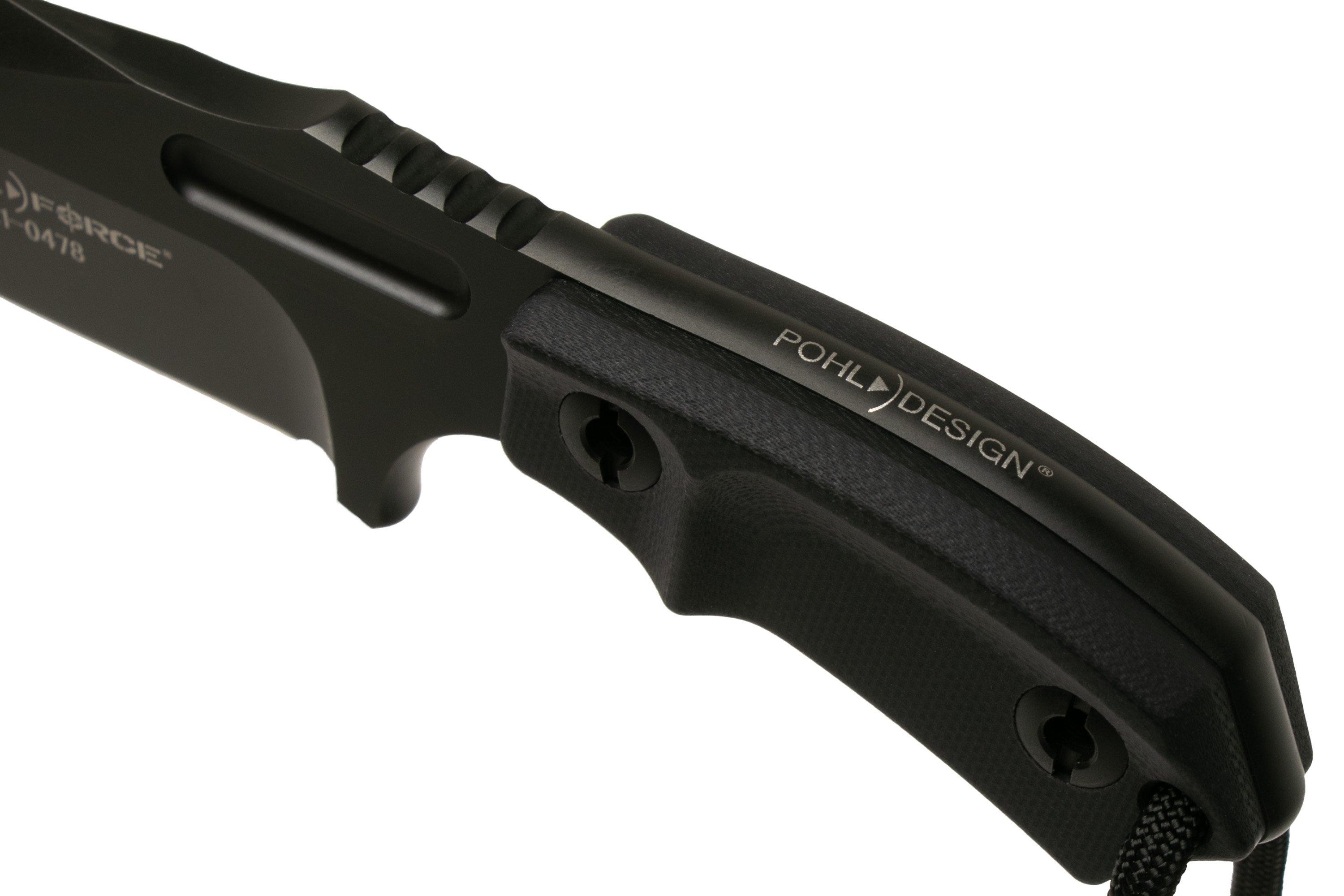 Pohl Force Compact One Black 6022 fixed knife, Dietmar Pohl design ...