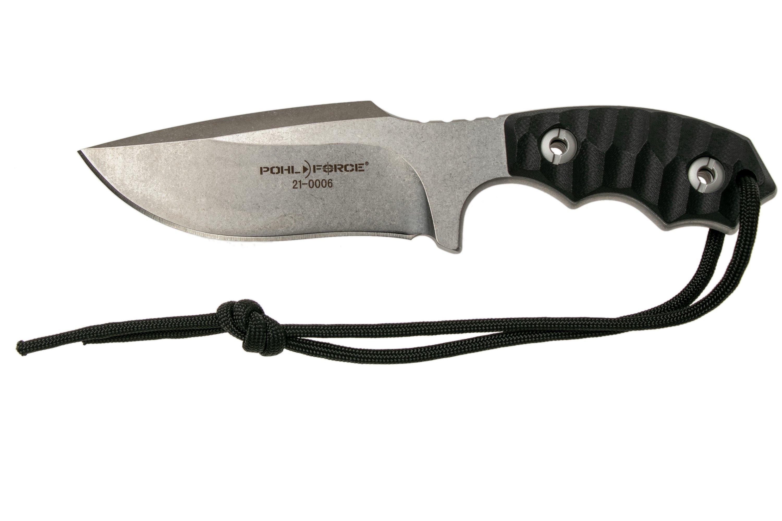 Pohl Force Compact Two Stonewashed 6031 fixed knife, Dietmar Pohl ...