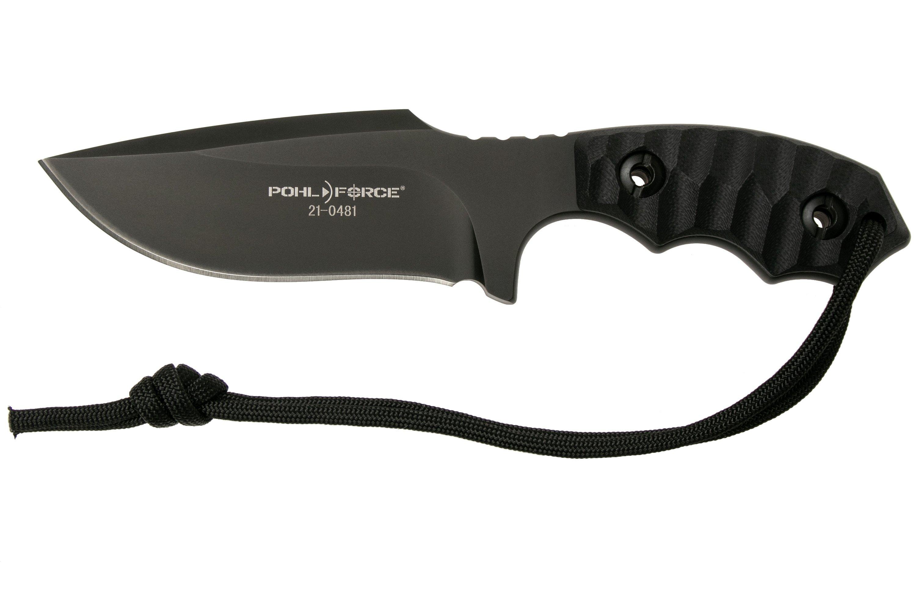 Pohl Force Compact Two Black 6032 cuchillo fijo, diseño Dietmar Pohl ...