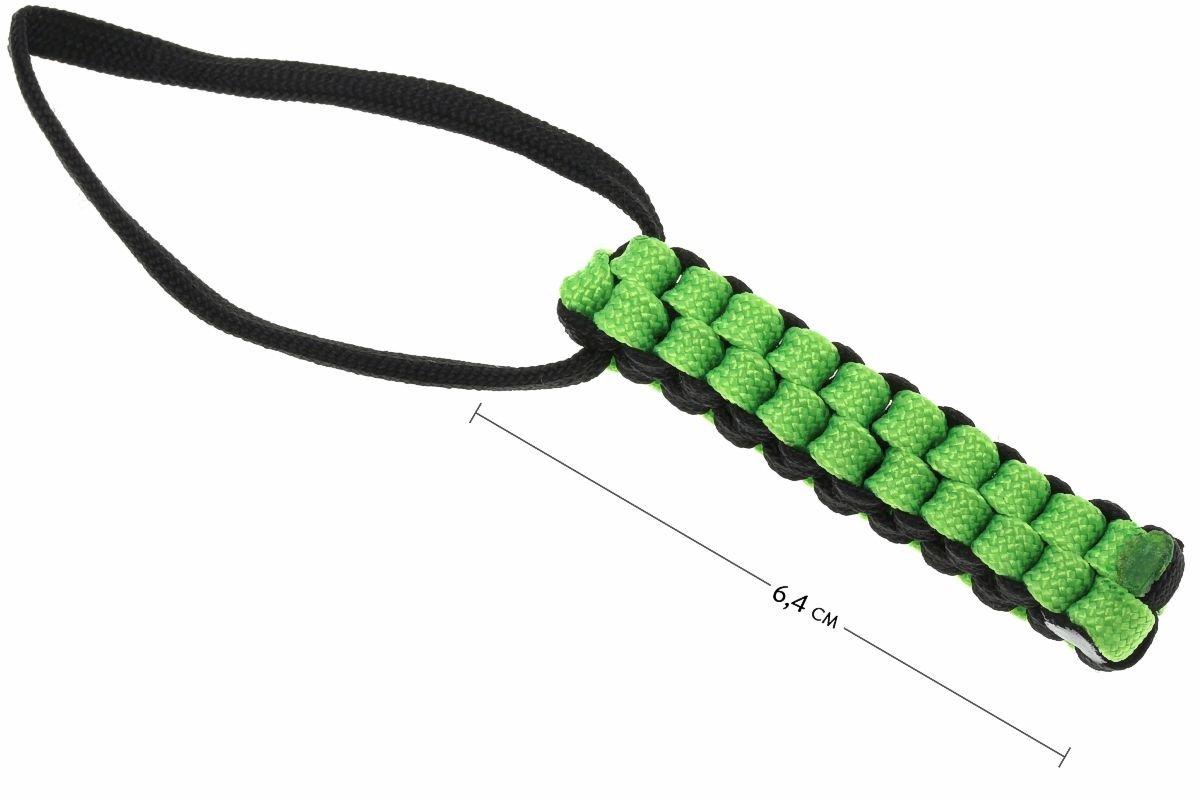 Paracordgirl Classic Box lanyard, black/neon-green | Advantageously ...