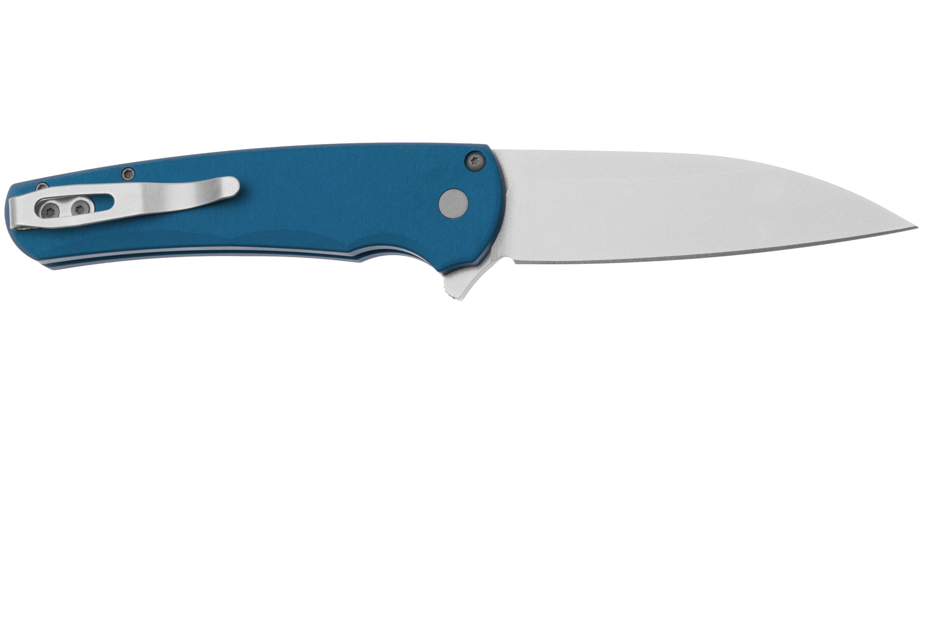 Pro-Tech Malibu 5301 Smooth Handle Blue, Stonewashed Magnacut ...