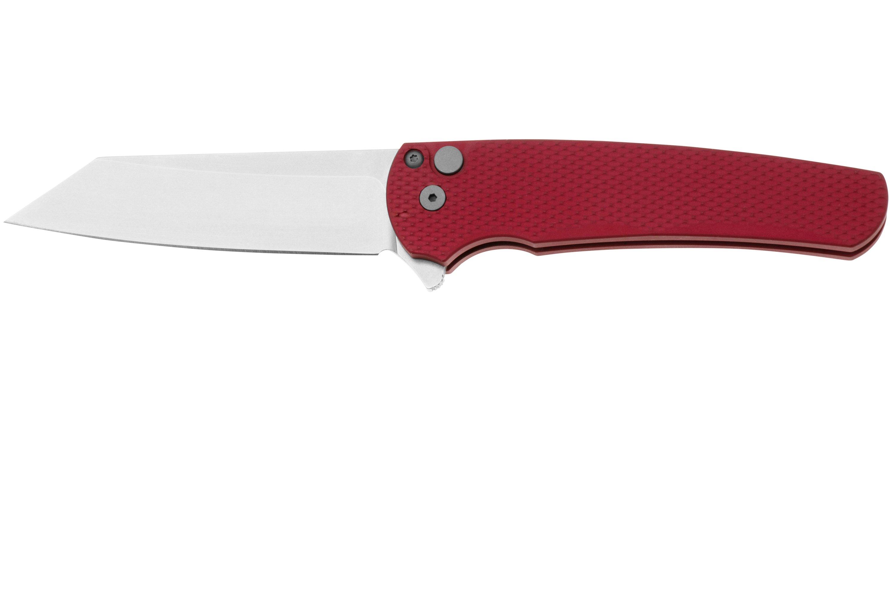 Pro-Tech Malibu 5405-RED Stonewashed MagnaCut Reverse Tanto, Red ...