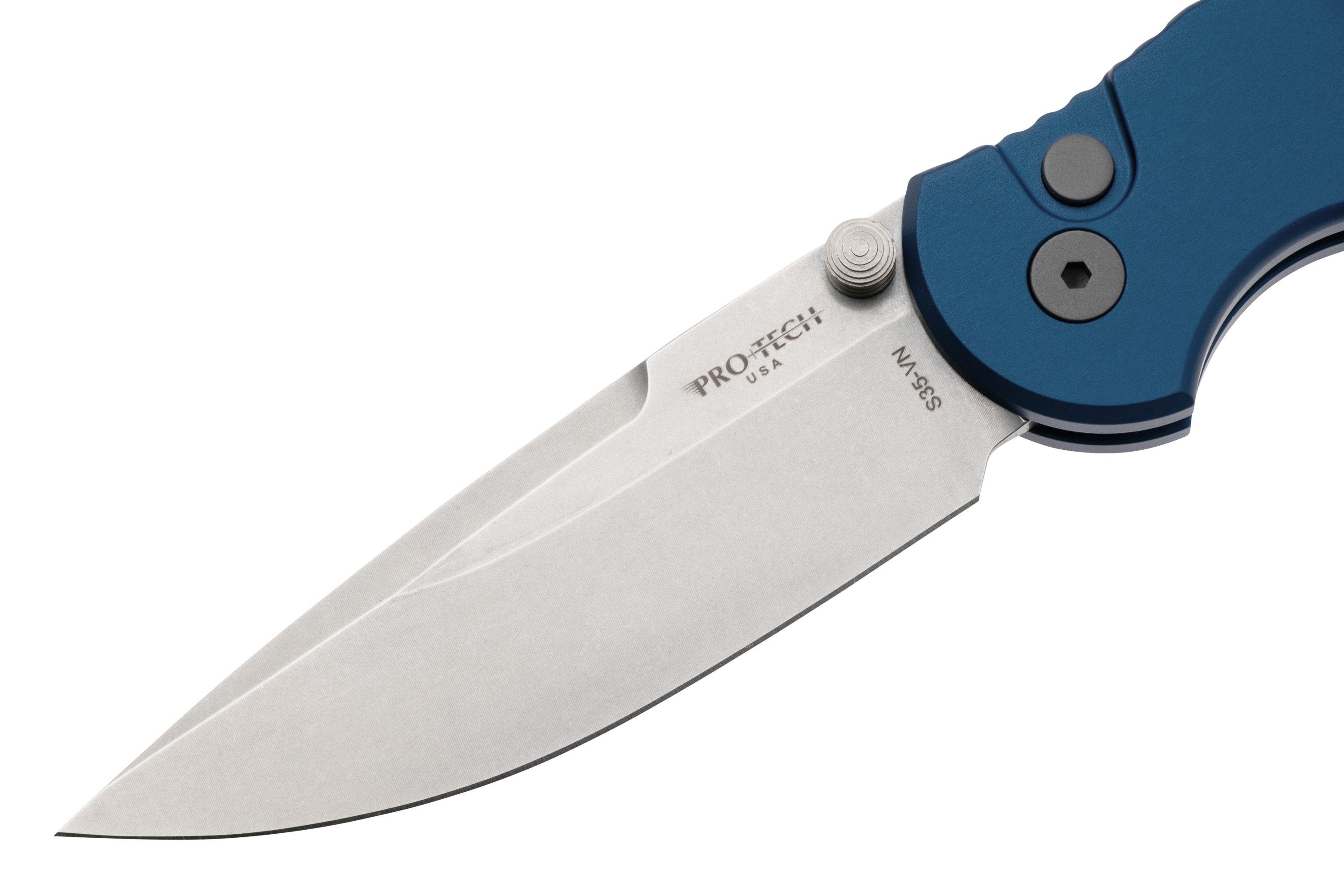 Pro-Tech TR-3 Integrity INT101-BLUE, Stonewashed S35VN, Solid Blue ...