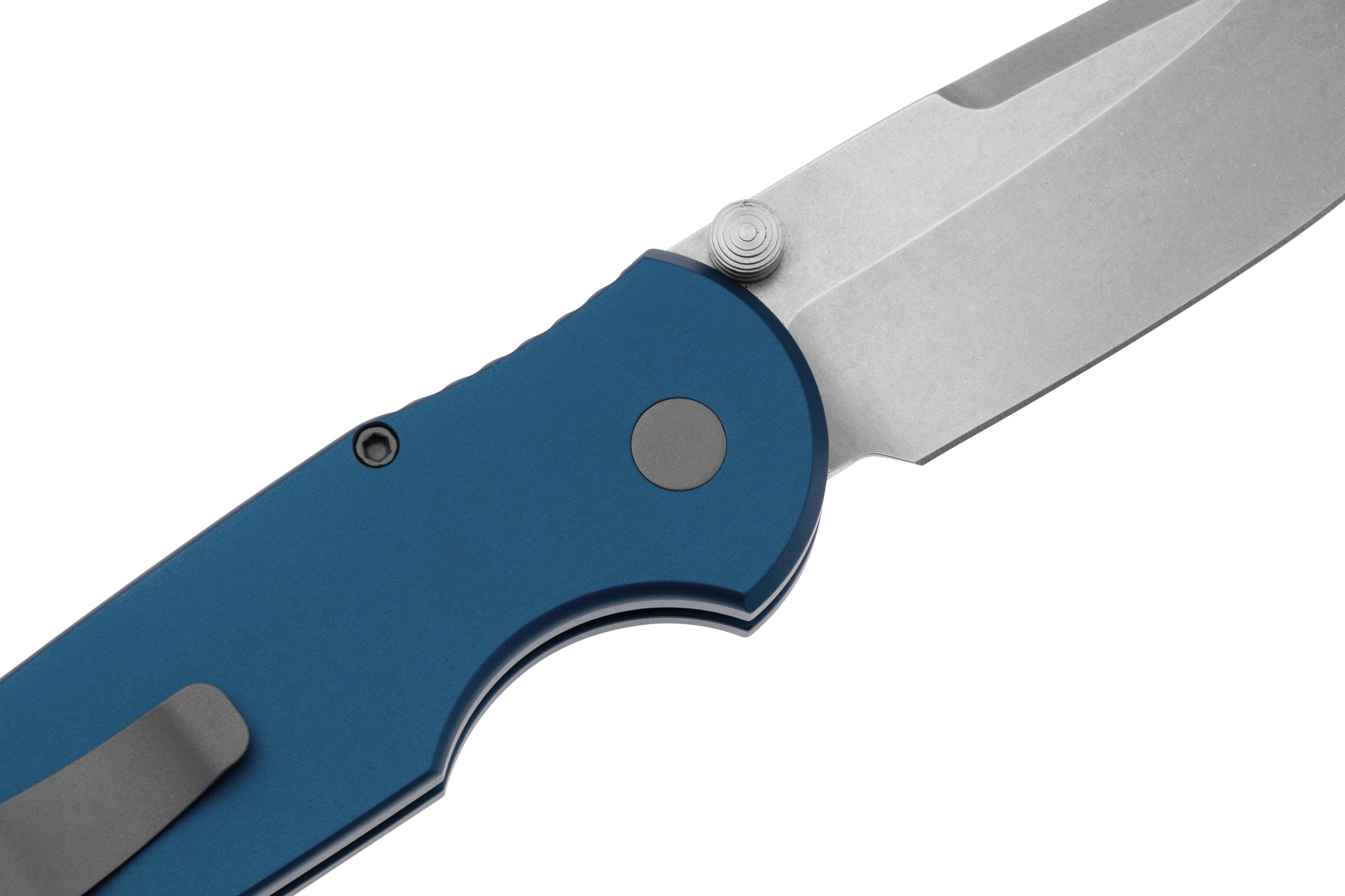 Pro-Tech TR-3 Integrity INT101-BLUE, Stonewashed S35VN, Solid Blue ...