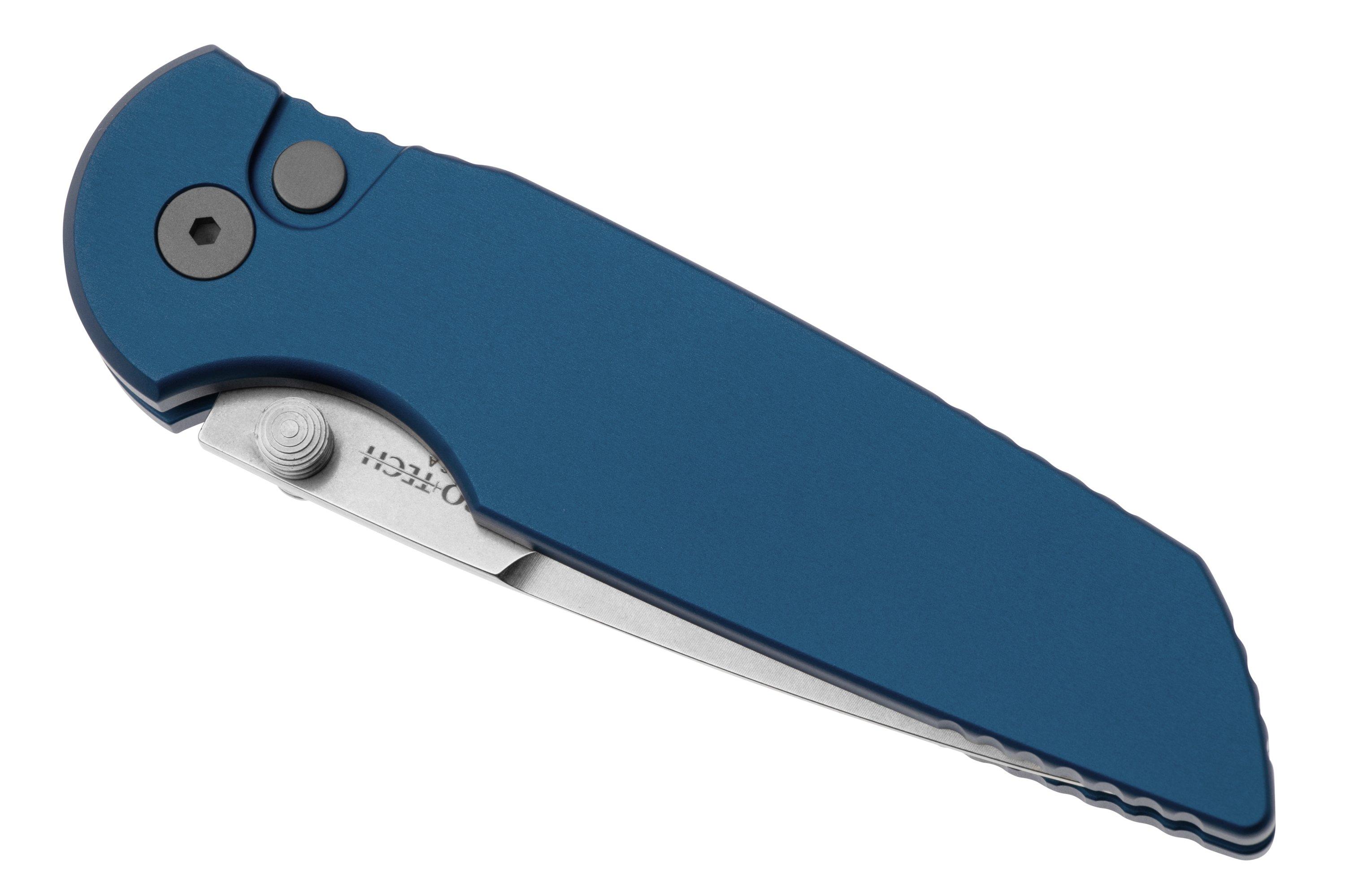 Pro-Tech TR-3 Integrity INT101-BLUE, Stonewashed S35VN, Solid Blue ...