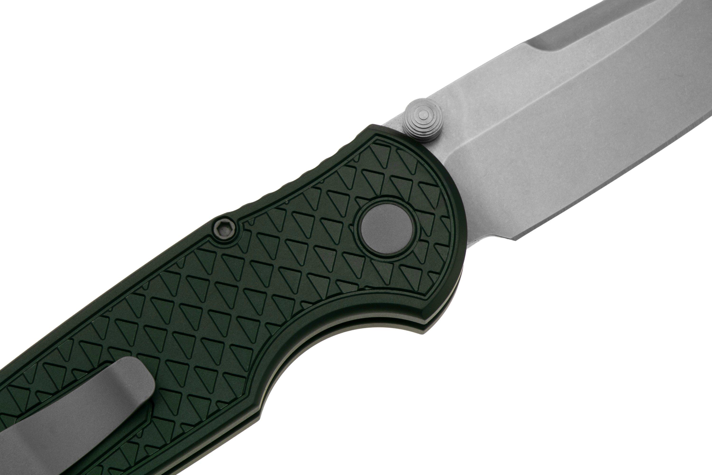 Pro-Tech TR-3 Integrity INT105, Stonewashed S35VN, Relic Textured Green ...