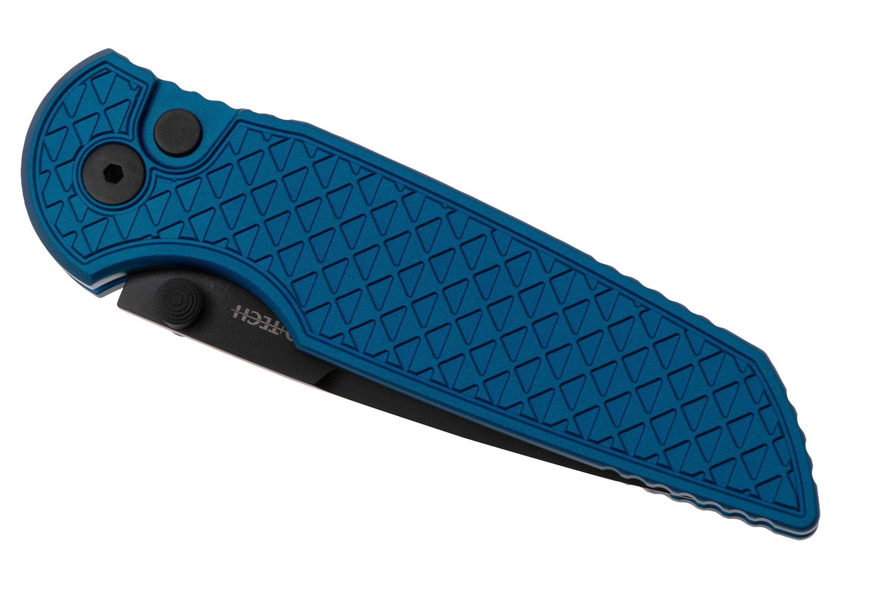 Pro-Tech TR-3 Integrity INT106, DLC Black S35VN, Relic Textured Blue ...