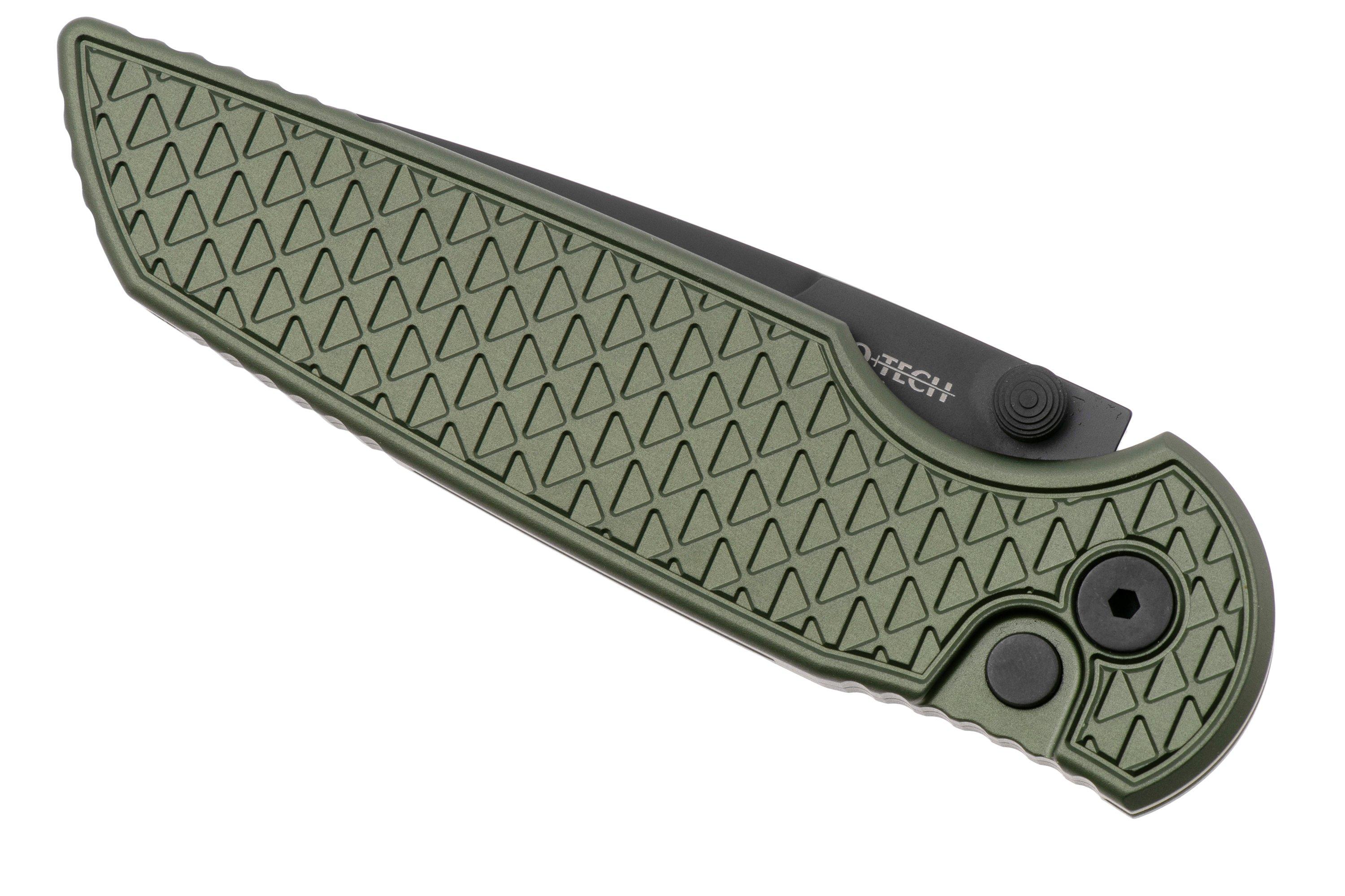 Pro-Tech TR-3 Integrity INT106-Green, DLC S35VN, Green Relic Textured ...