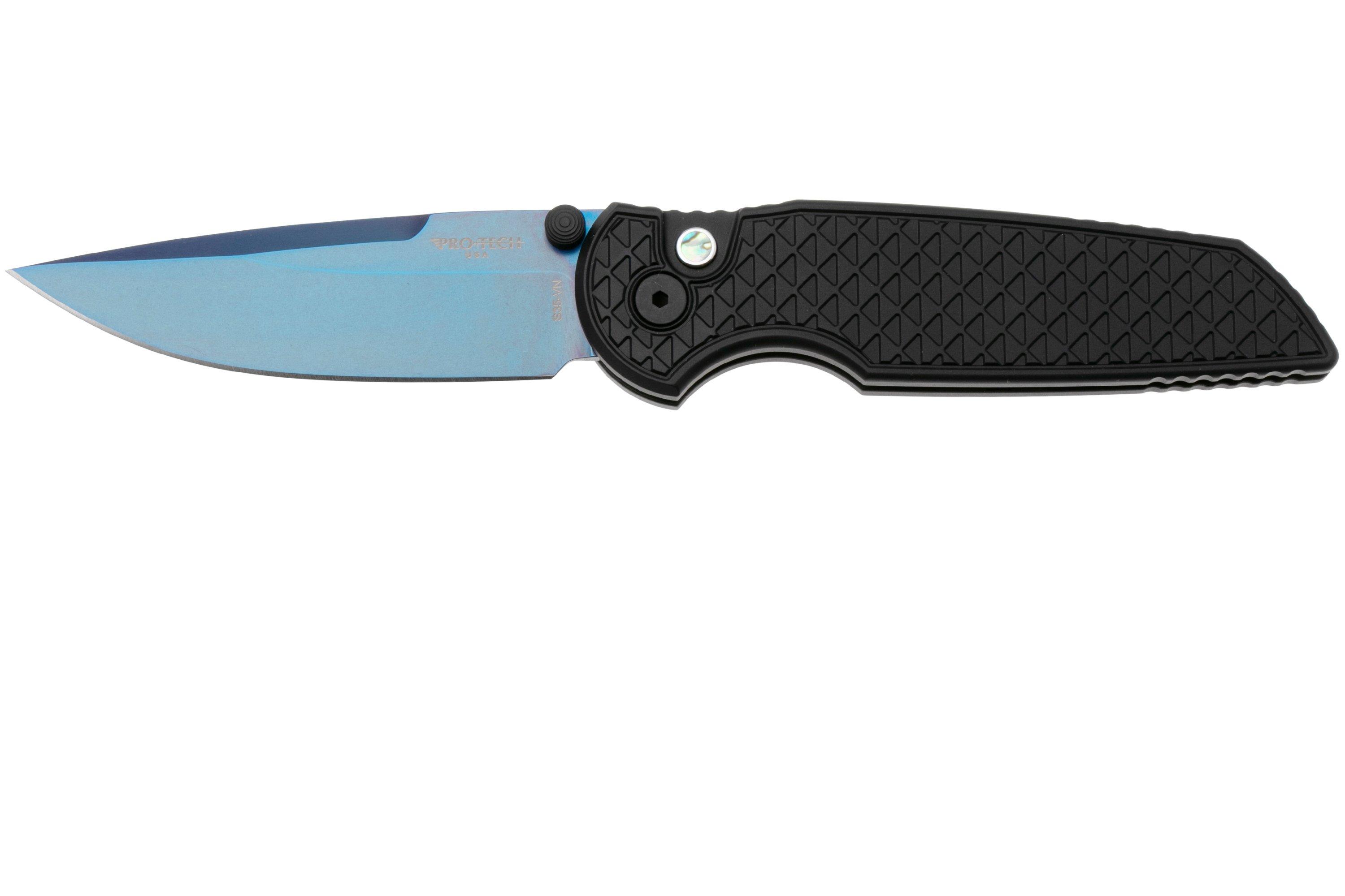 Pro-Tech TR-3 Integrity INT106-SB, Sapphire Blue PVD S35VN, Black Relic ...