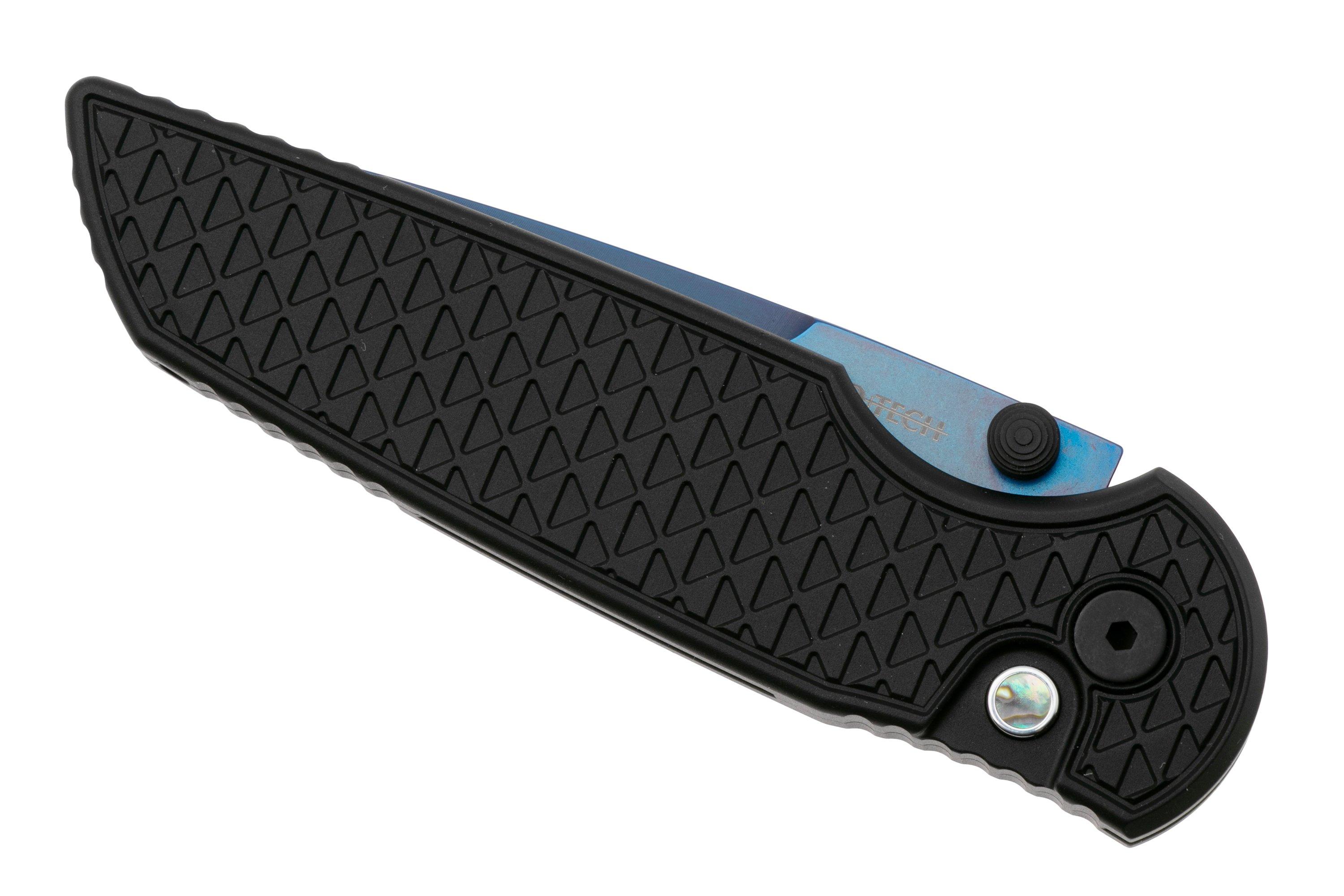 Pro-Tech TR-3 Integrity INT106-SB, Sapphire Blue PVD S35VN, Black Relic ...