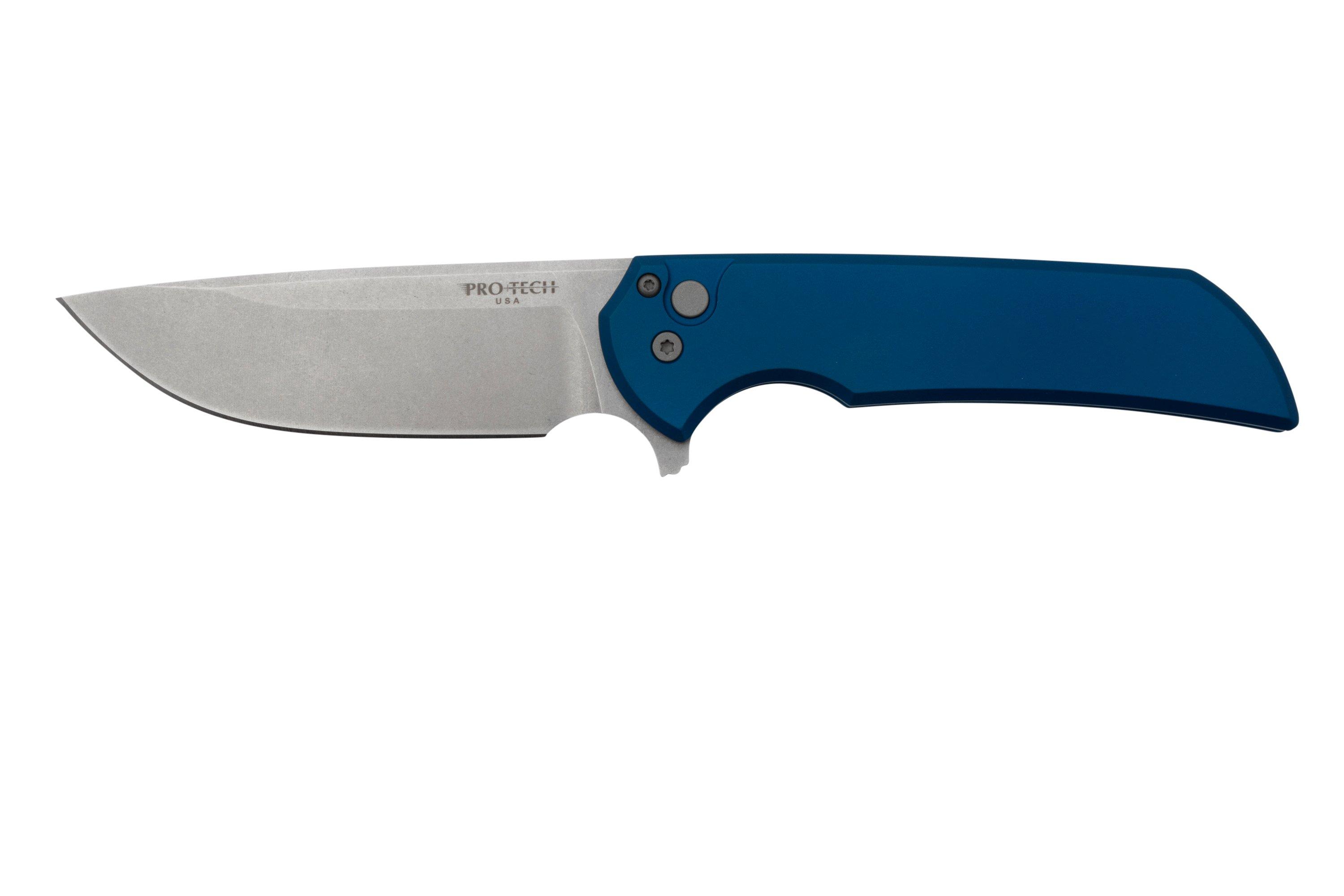 Pro-Tech Mordax MX101-blue Solid Blue Handle, Stonewash Magnacut ...