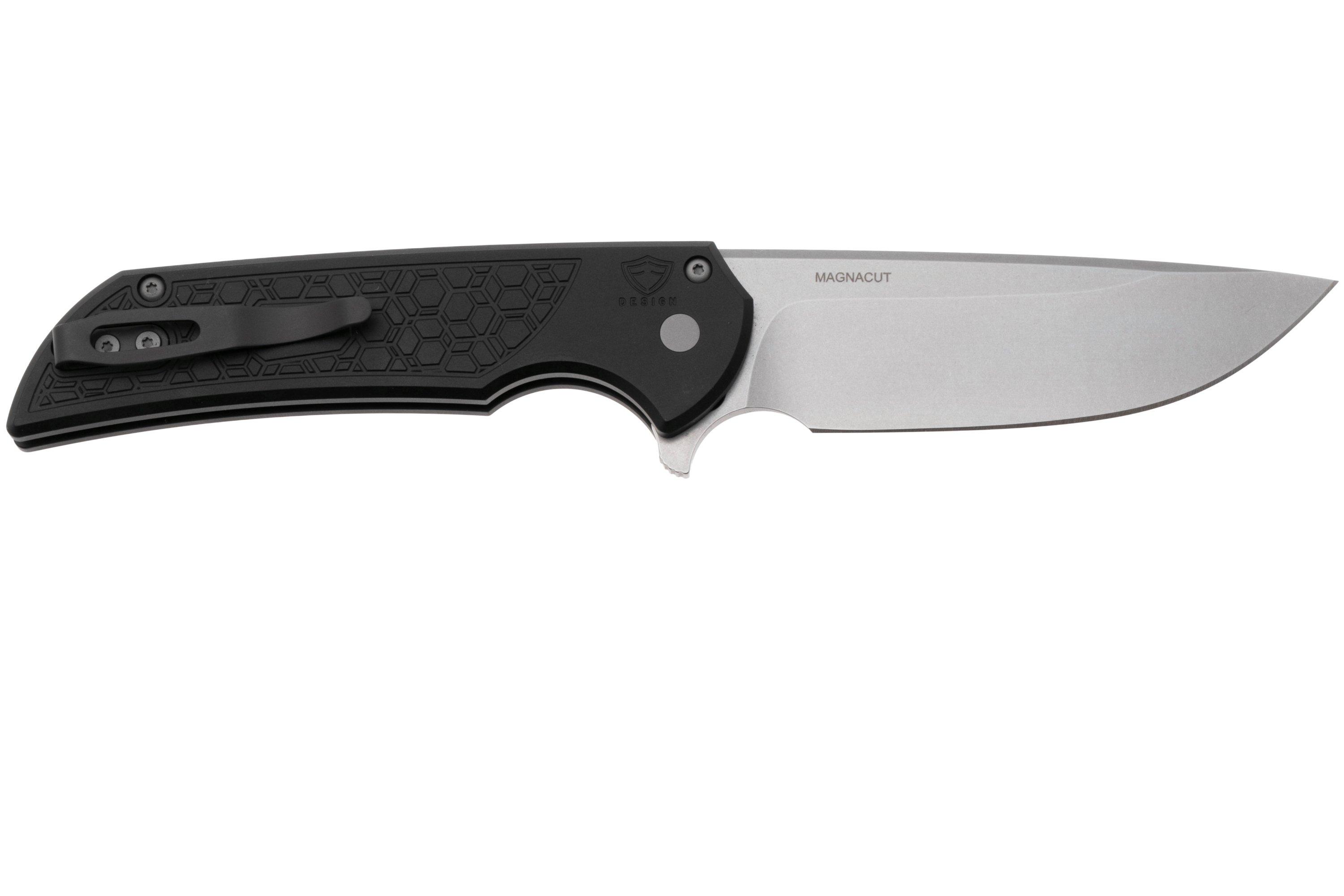 Pro-Tech Mordax MX105-GRIDLOCK, Stonewashed MagnaCut, Black Gridlock ...